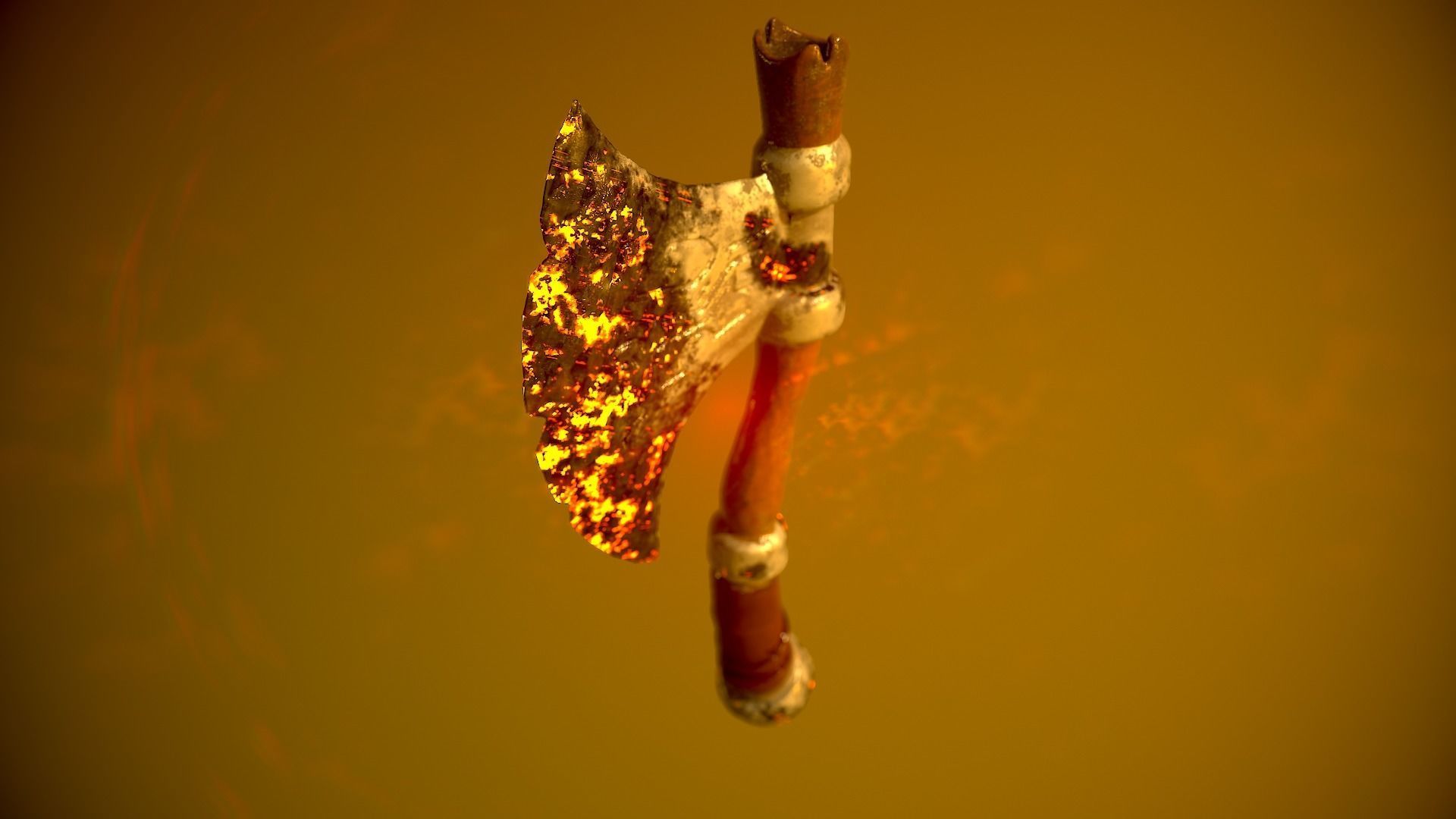 Burning Axe Free Viktig Games free 3D model | CGTrader