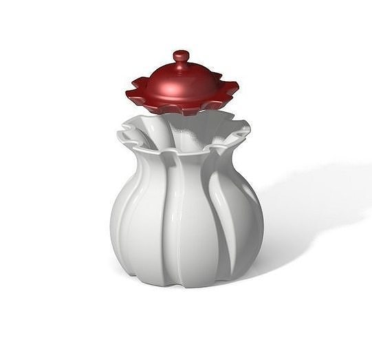 Stylish Ceramic Jar 3D model 3D printable | CGTrader