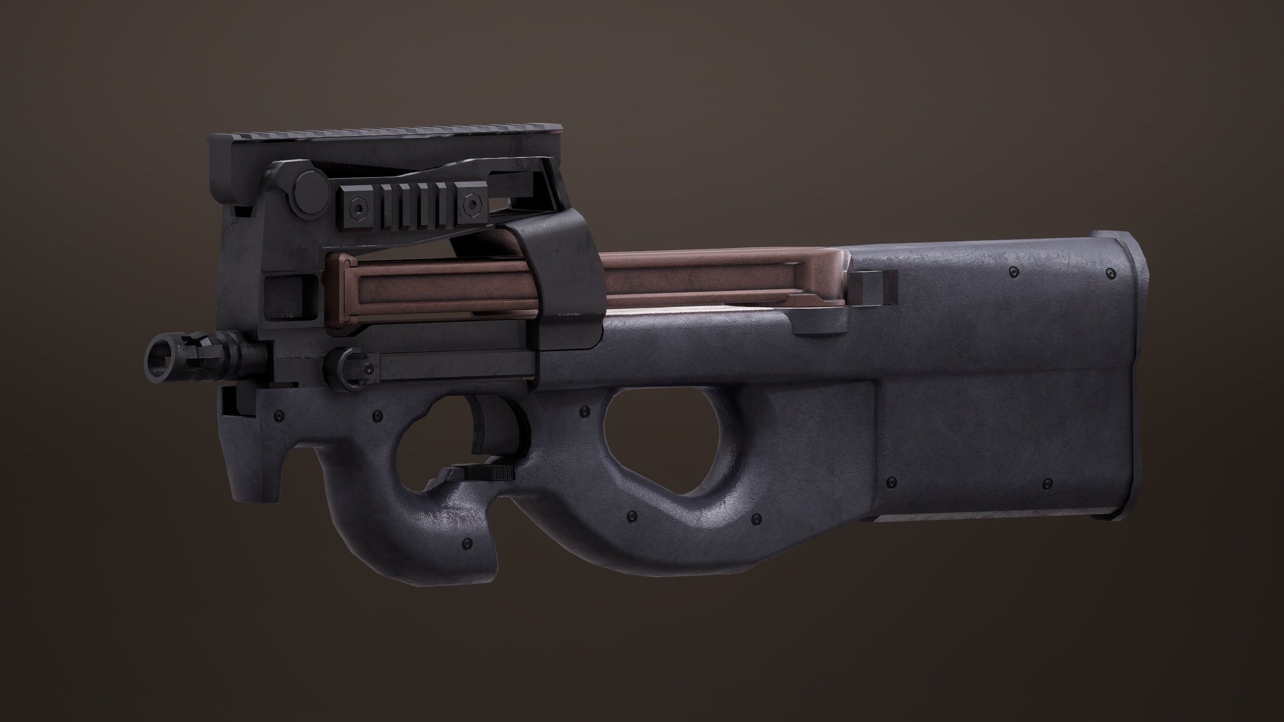 3D model FN P90 Rigged PBR VR / AR / low-poly | CGTrader