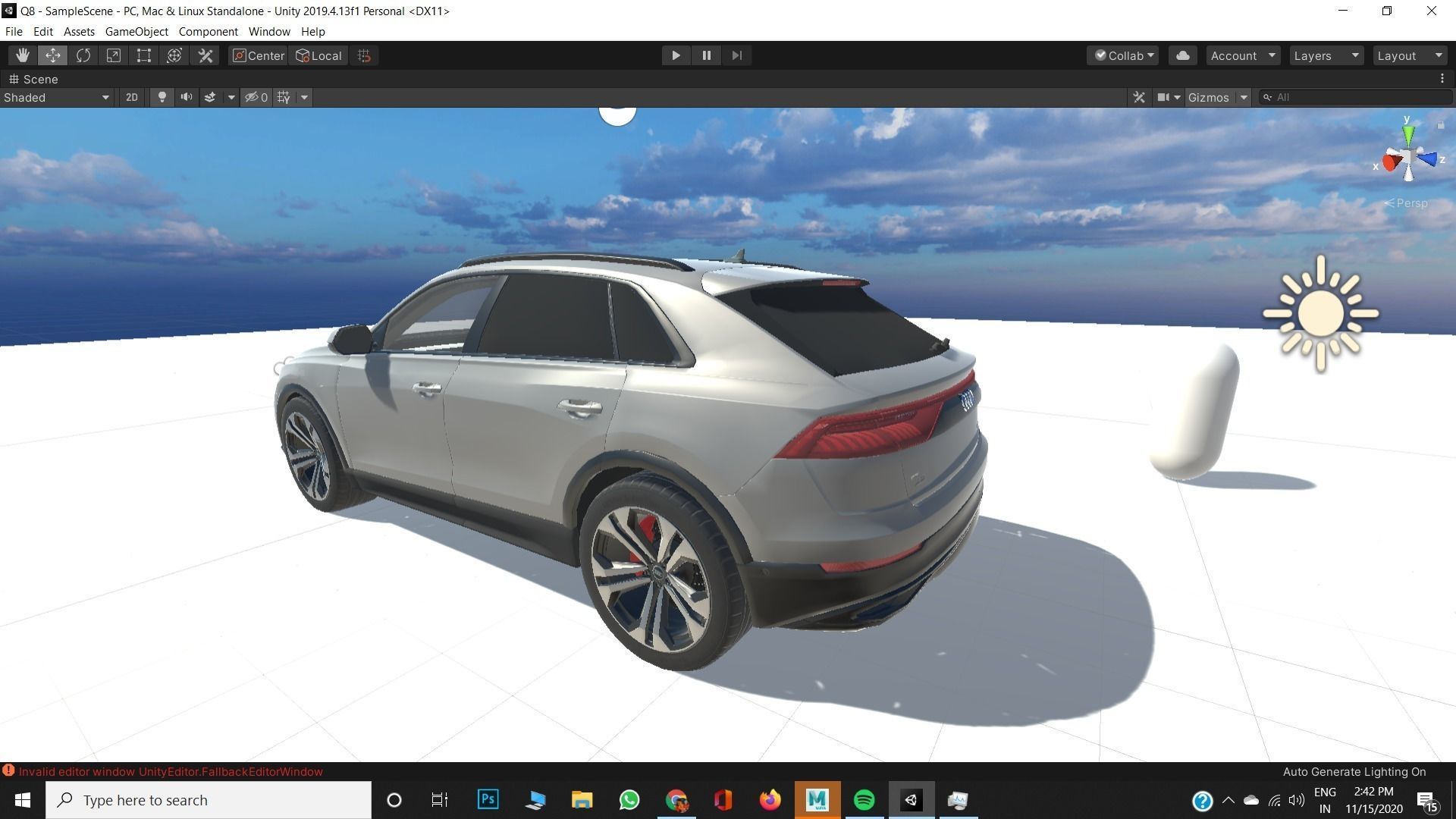 3D model Audi Q8 2020 Unity Ready VR / AR / low-poly | CGTrader