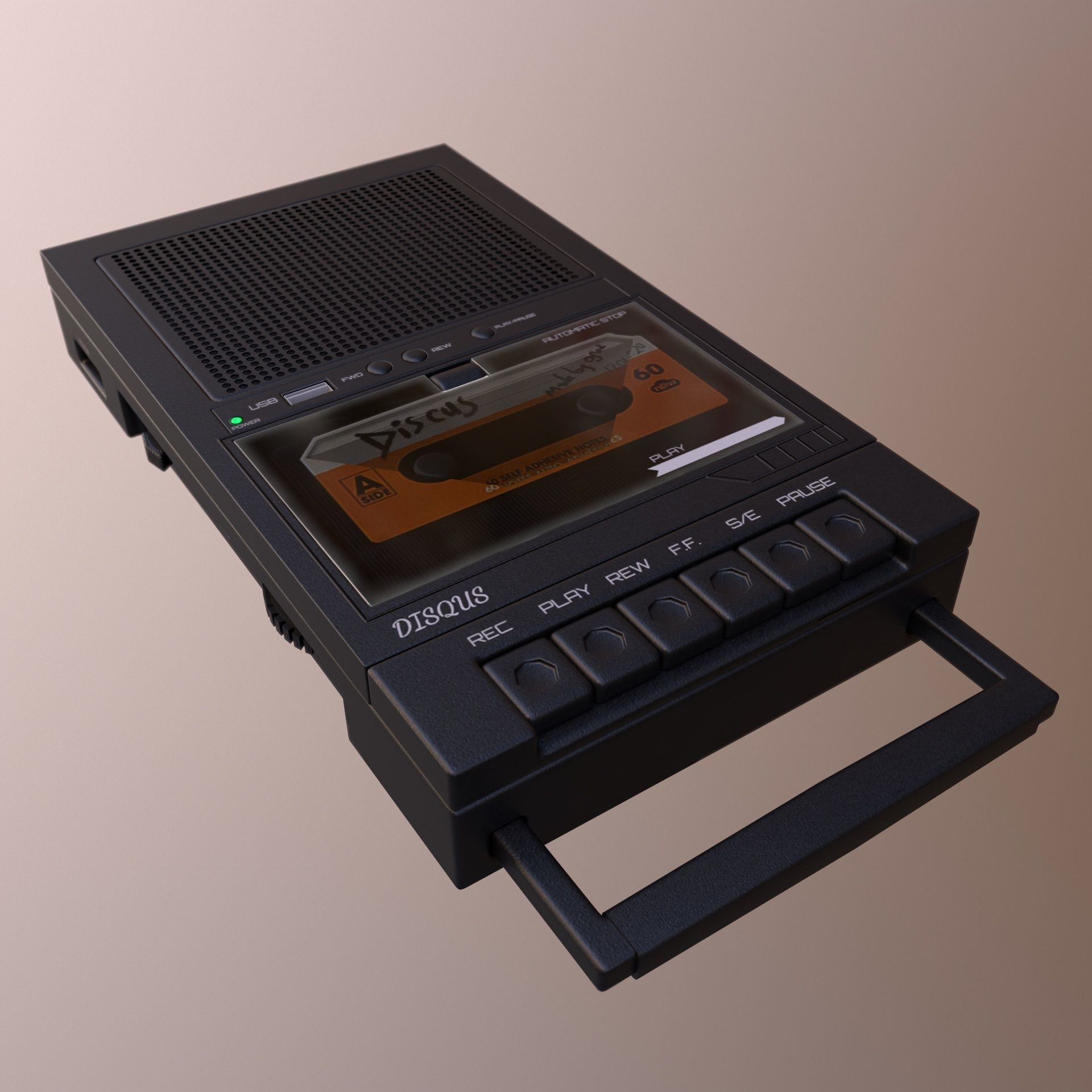 Retro walkman 3D model | CGTrader