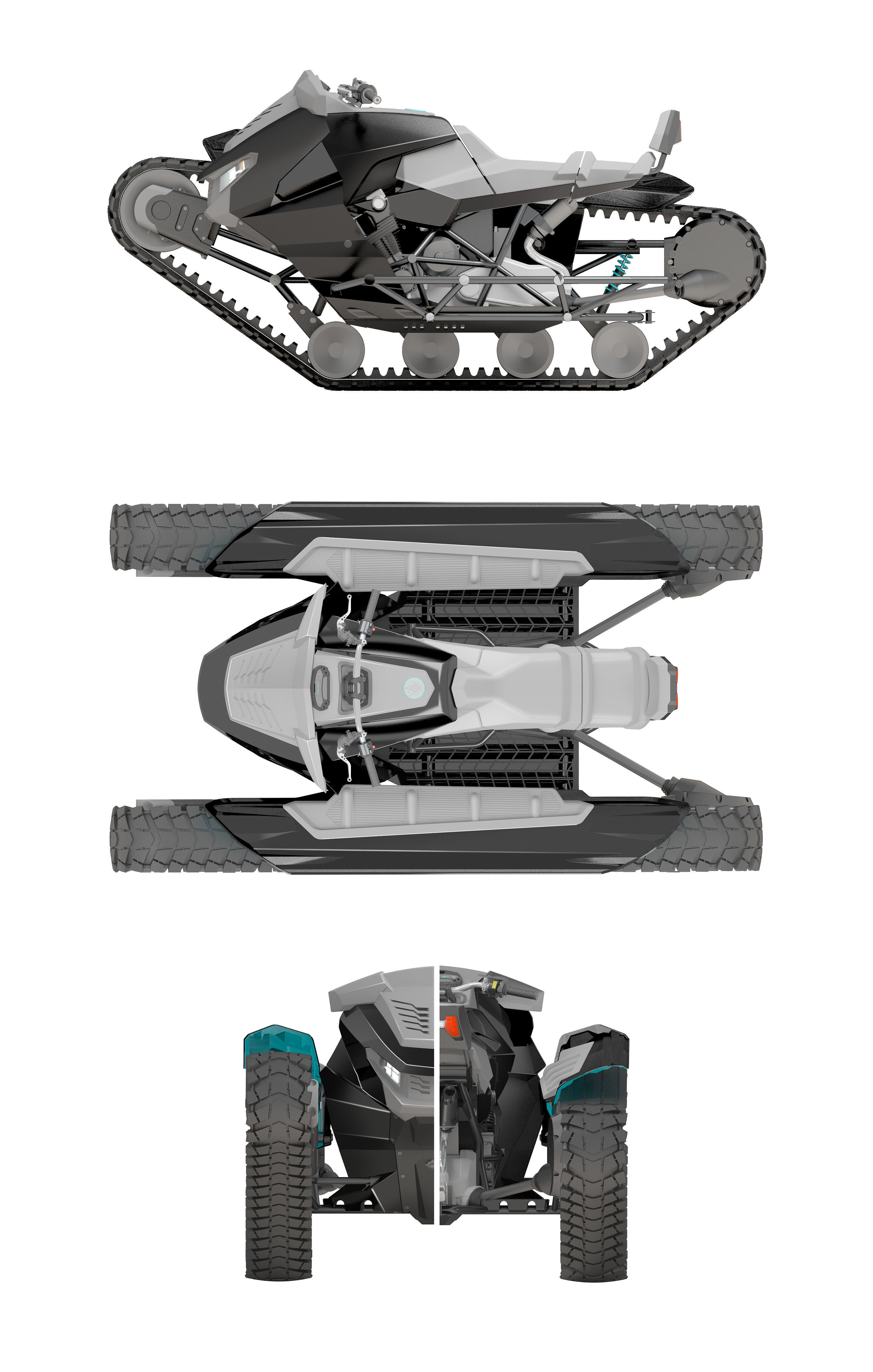 Tracked ATV 3D model | CGTrader