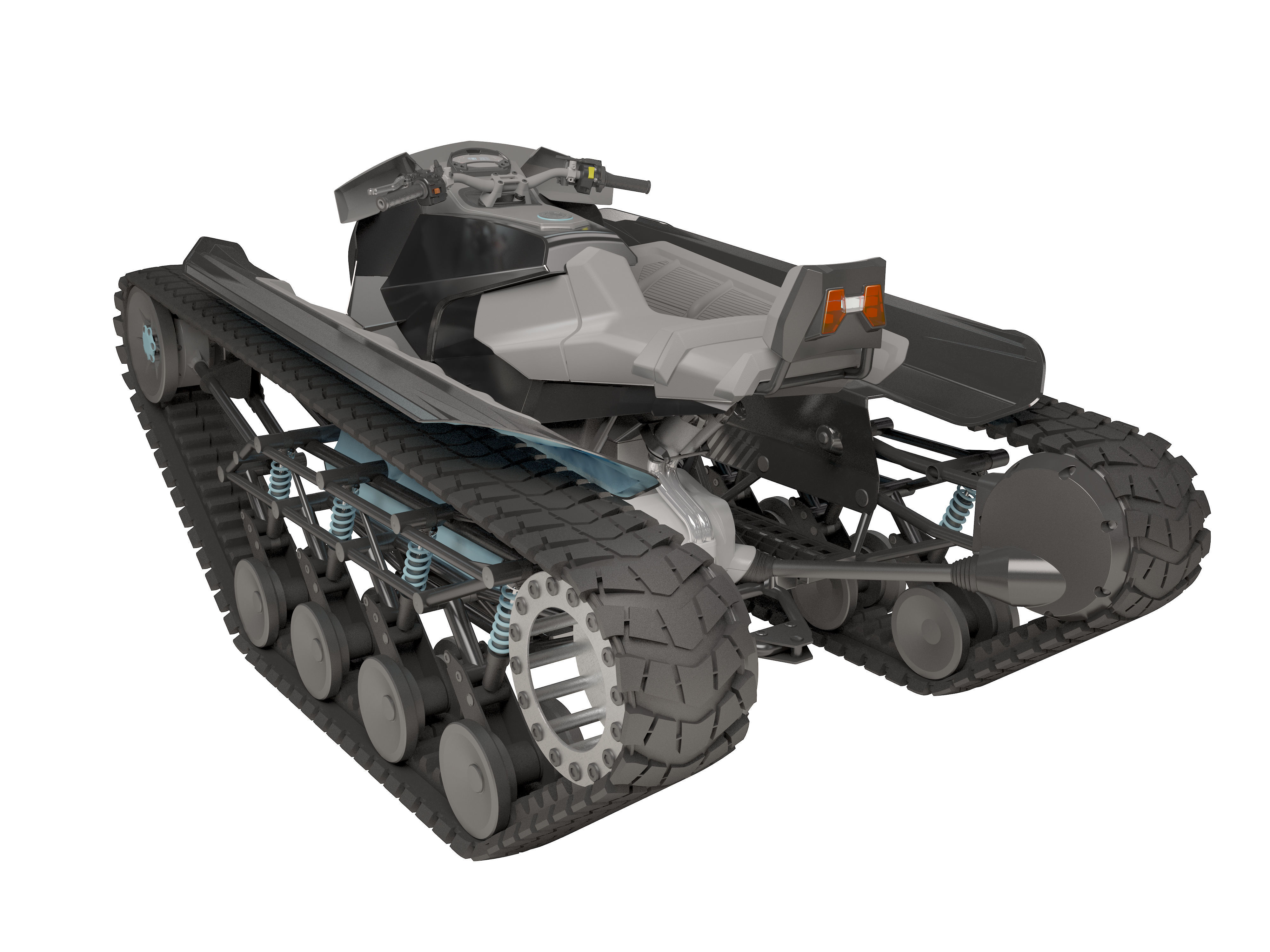 Tracked ATV 3D model | CGTrader