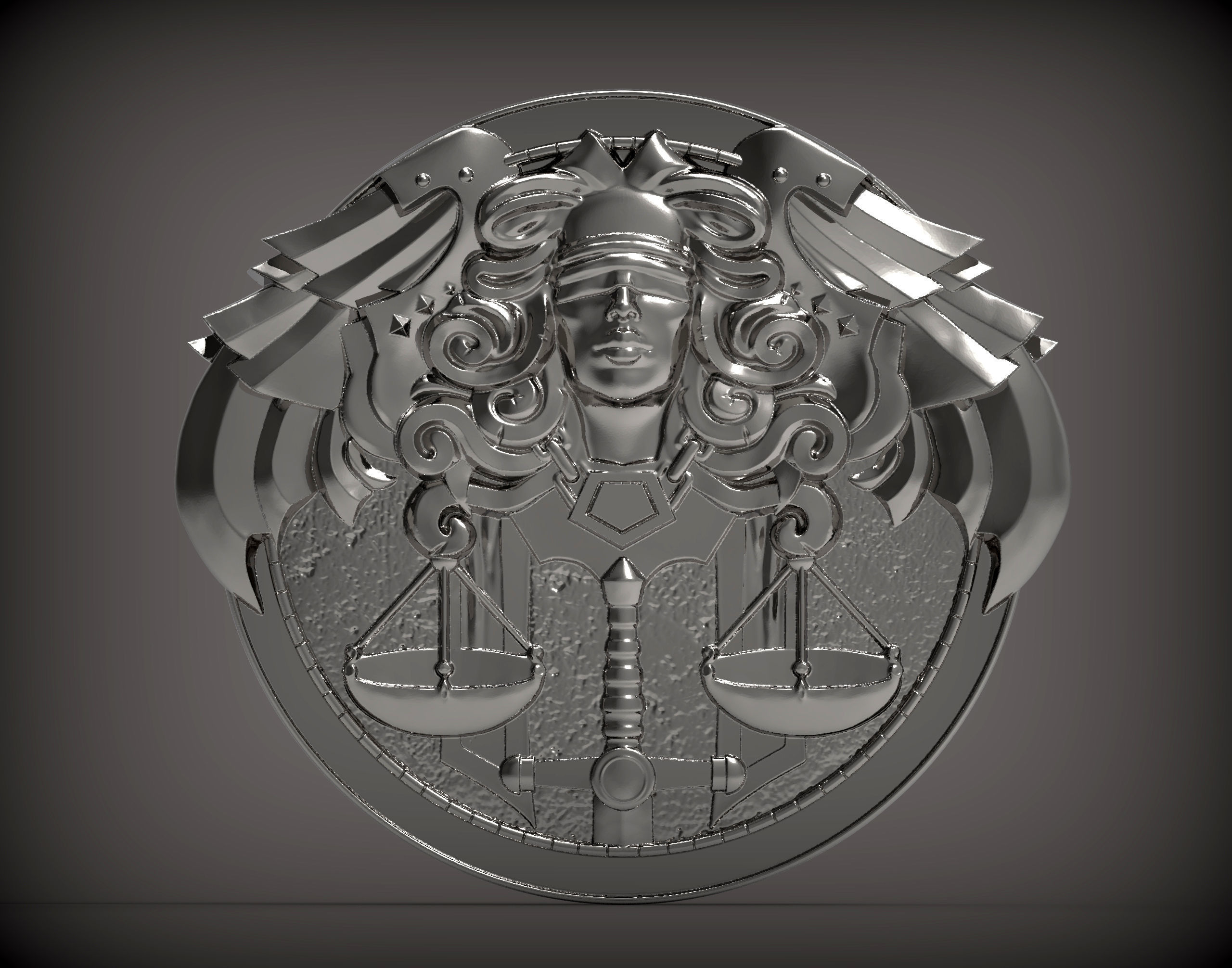 Themis goddess of justice bas-relief for 3d print 3D model 3D printable ...