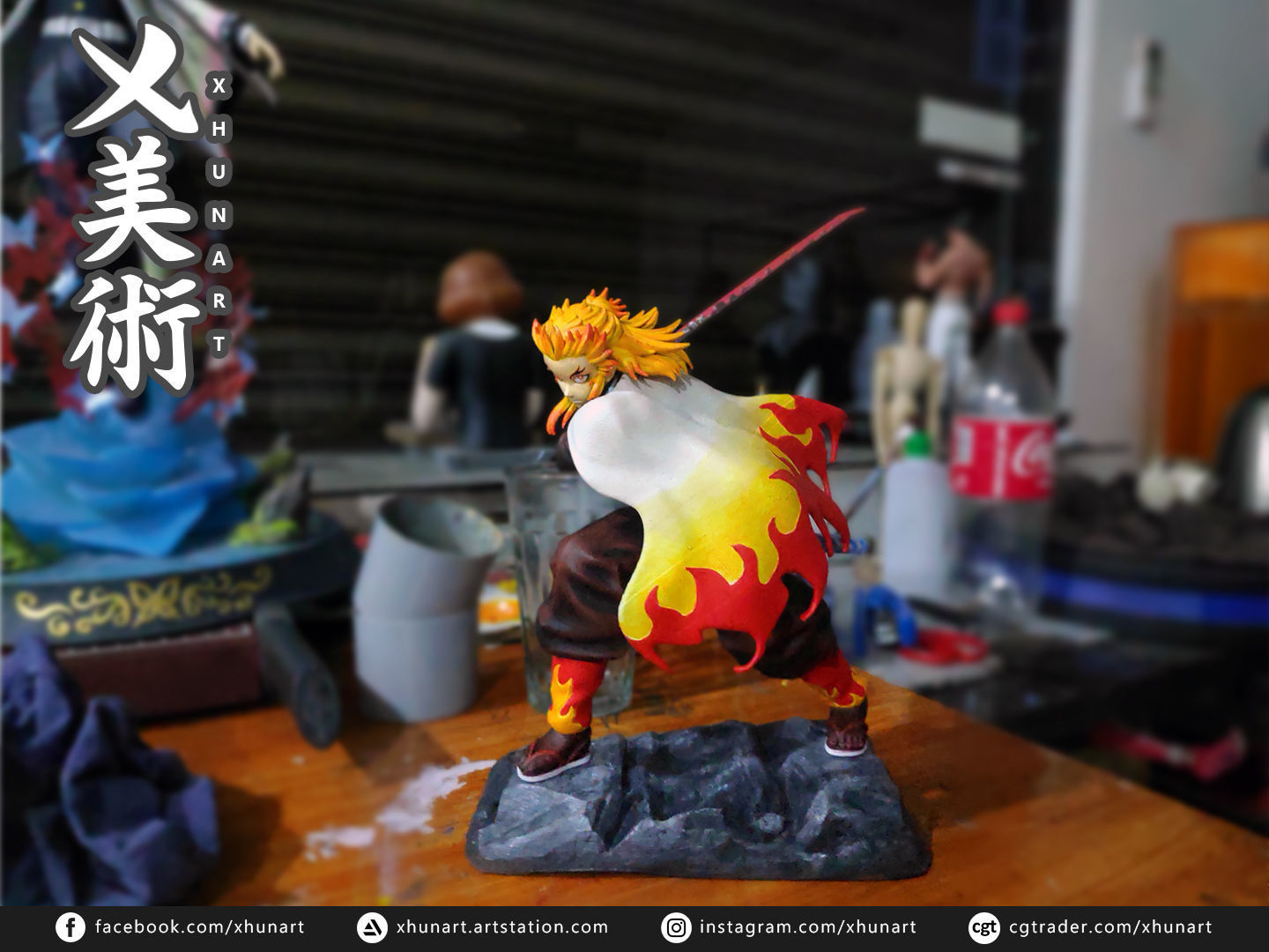 Demon Slayer - Kyojuro Rengoku 3D model 3D printable | CGTrader