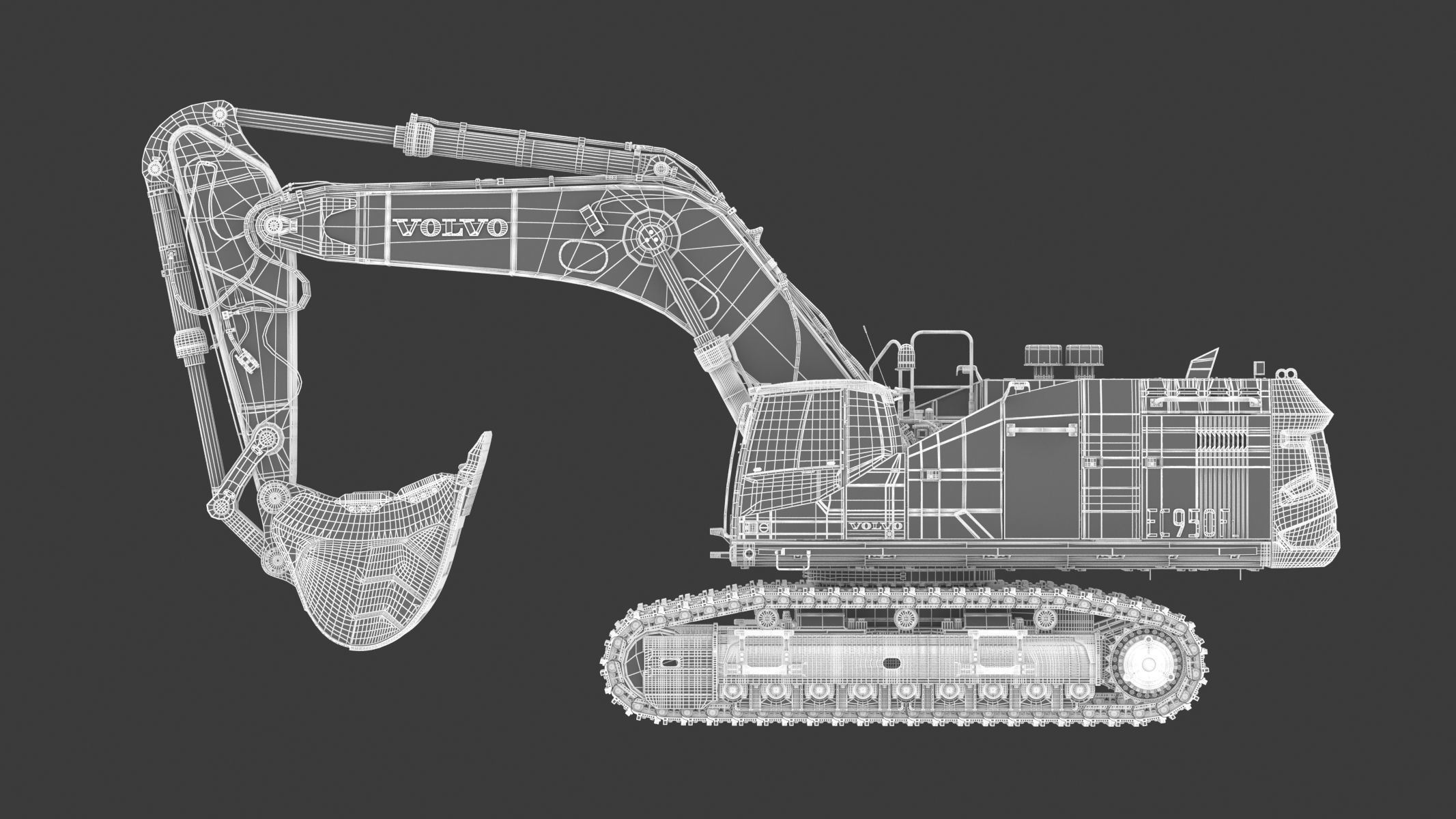 Volvo EC950F 3D model | CGTrader