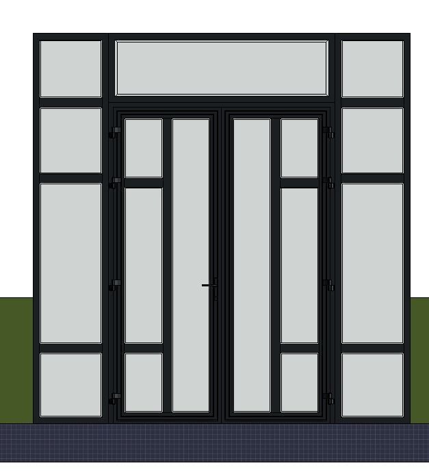 3D model Customized xingfa aluminum doors VR / AR / low-poly | CGTrader