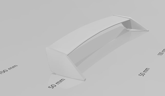 Silvia S14 Kouki wing RC 3D model 3D printable | CGTrader