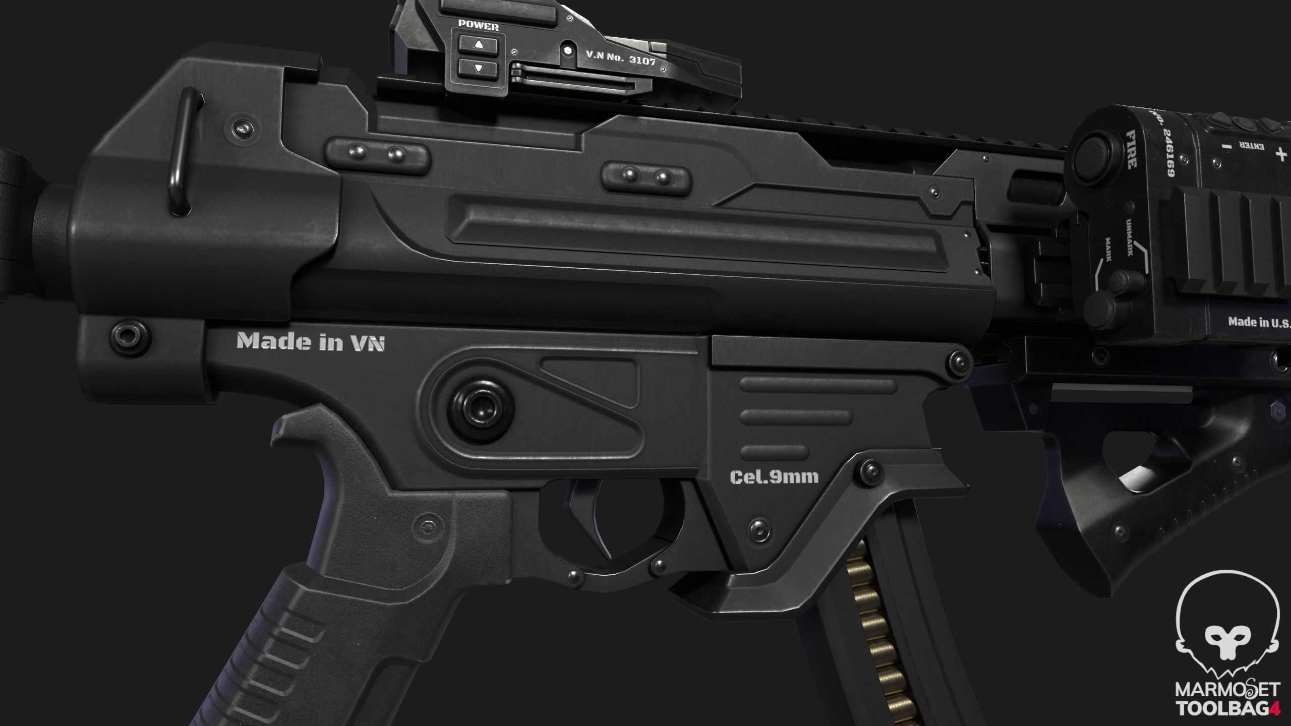 3D model Submachine gun Alpha VR / AR / low-poly | CGTrader
