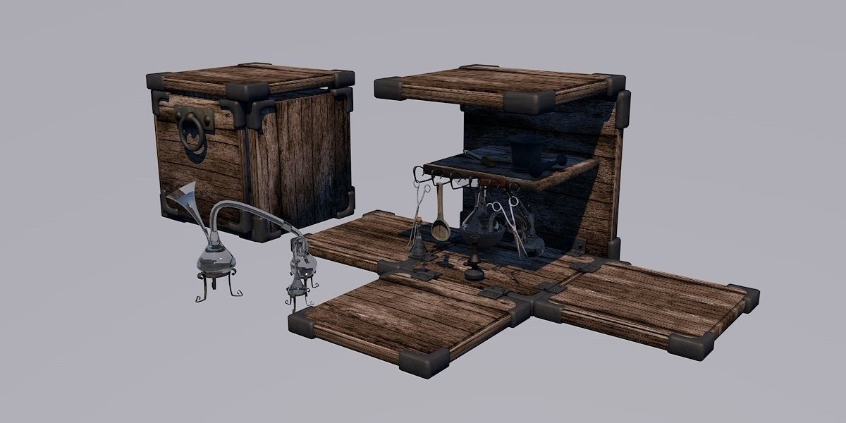 Alchemy Set 3D model | CGTrader
