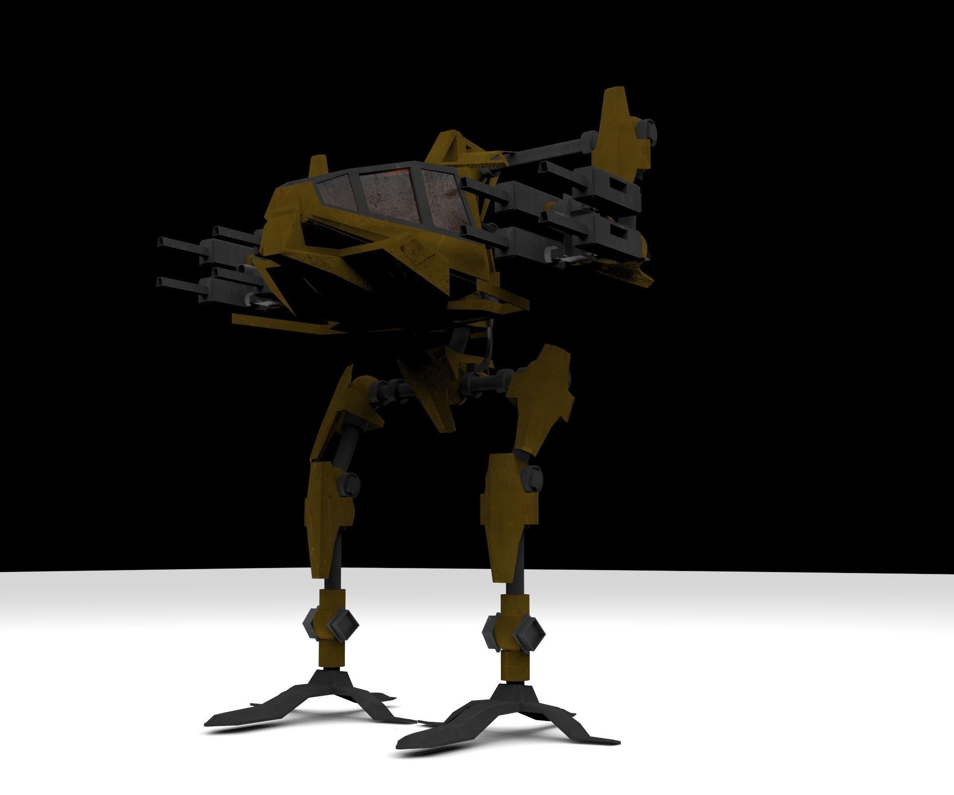 Heavy Combat Bot 3D model | CGTrader
