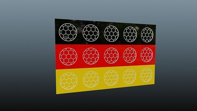 Germany flag 3D model | CGTrader