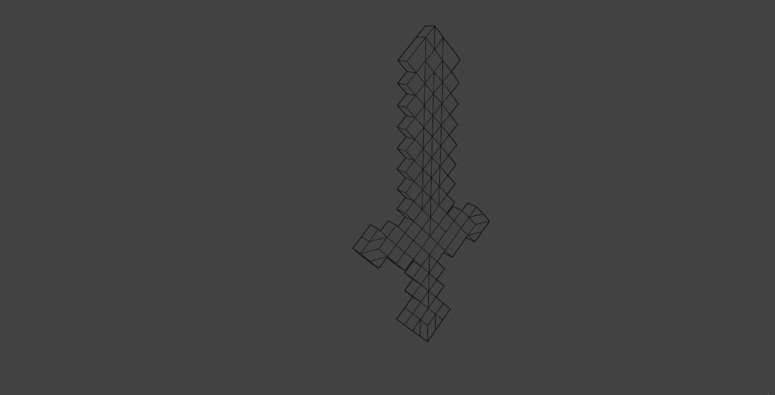 3D model Minecraft Diamond Sword Low Poly VR / AR / low-poly | CGTrader