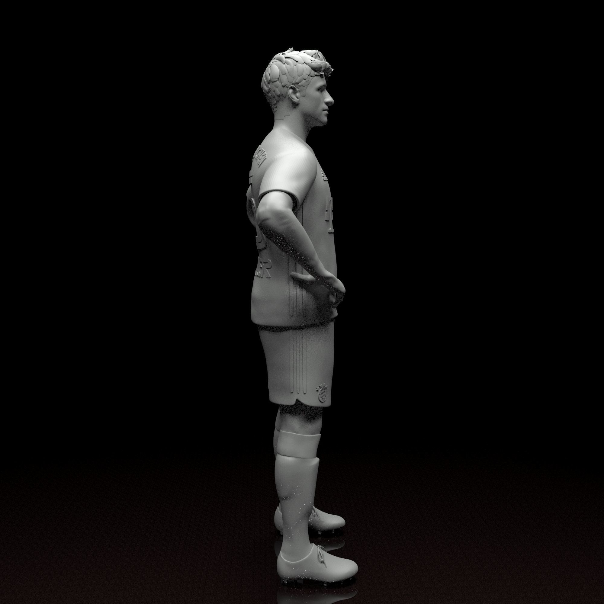 Muller Bayern Munich football player stl file ready for print 3D model ...