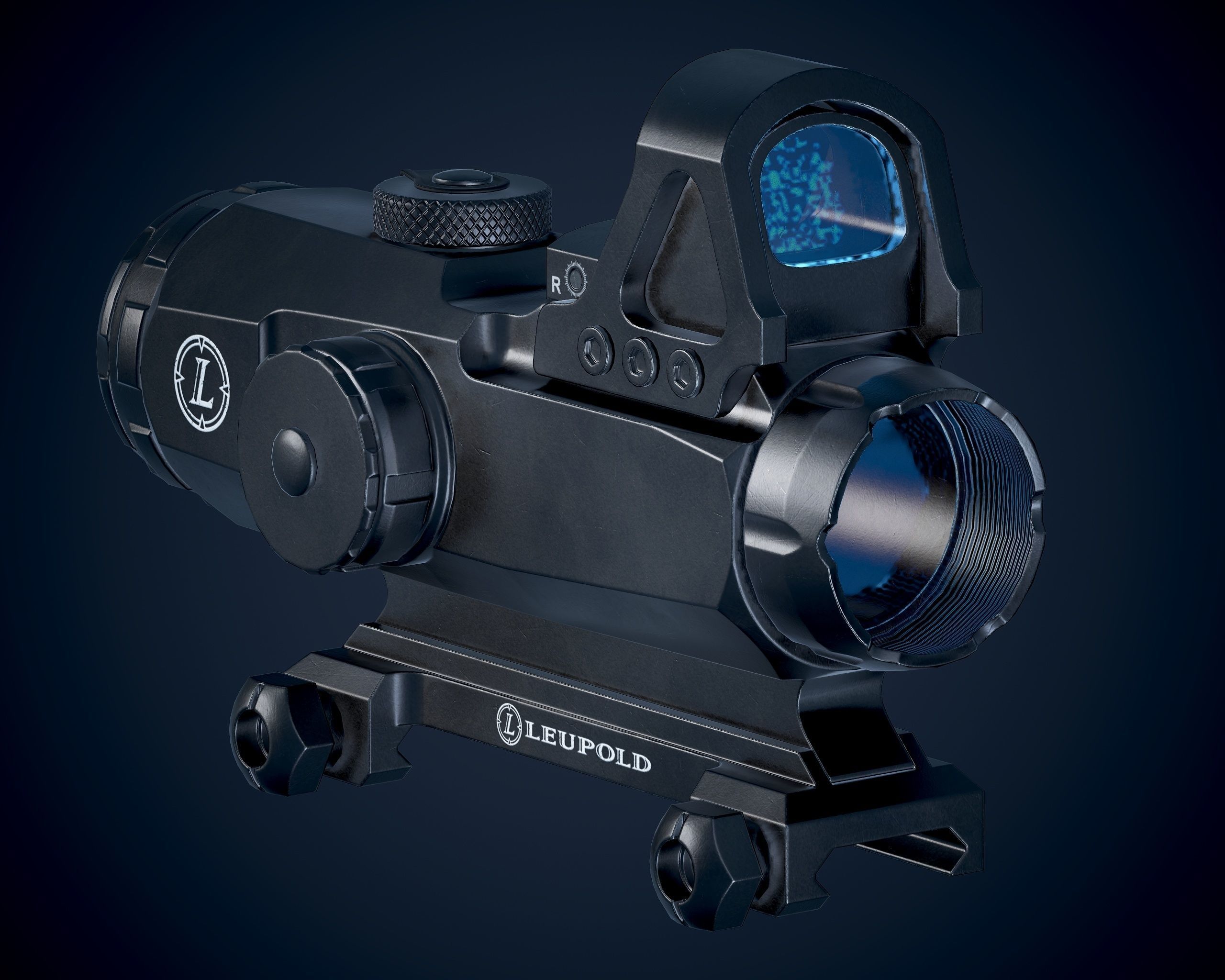 3D model Leupold mark 4 HAMR Scope VR / AR / low-poly | CGTrader