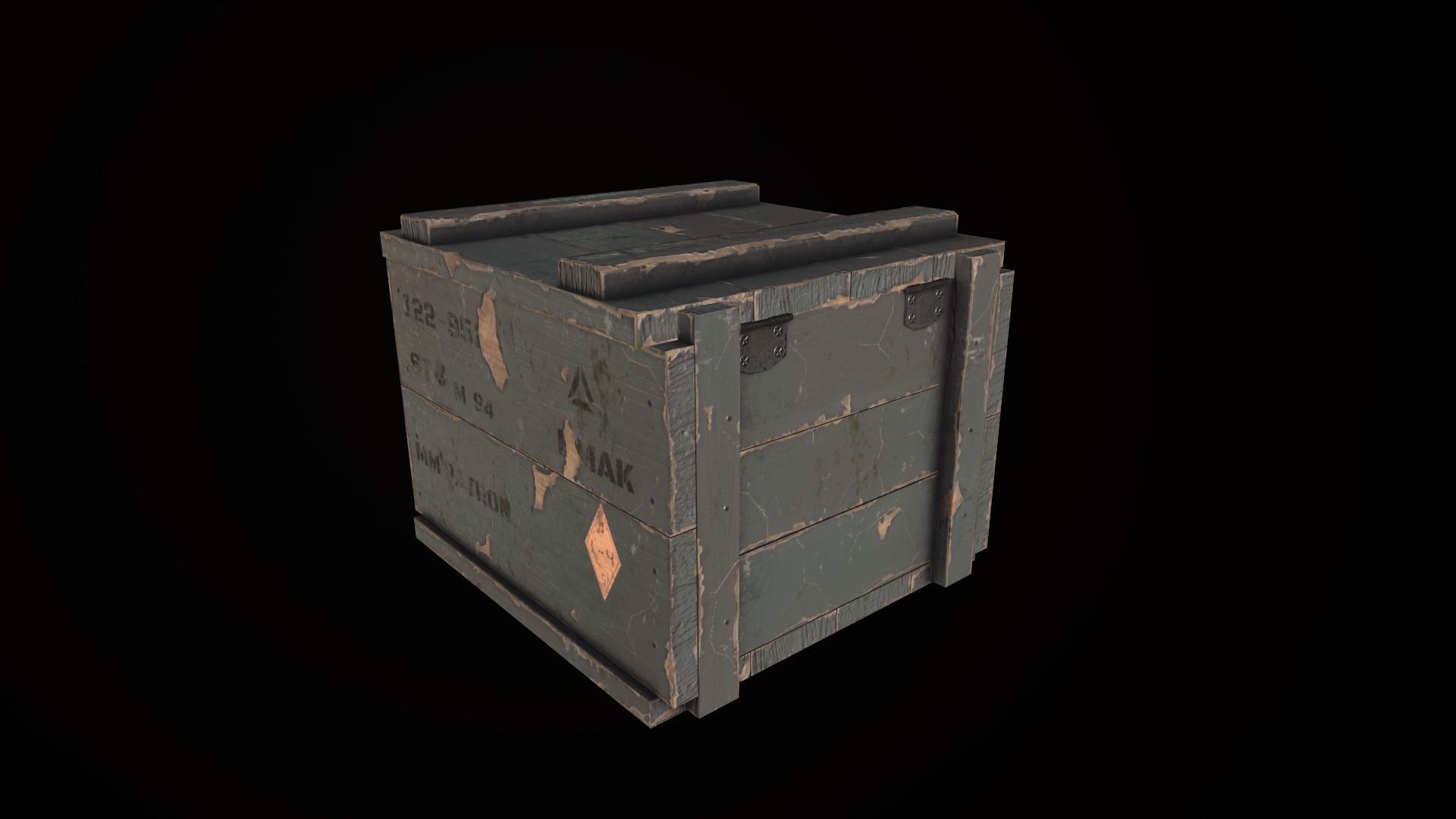 3D model Army Crate 1 Low Poly VR / AR / low-poly | CGTrader