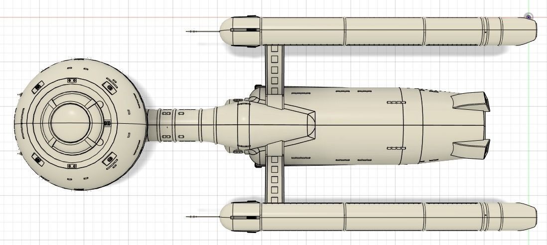 Daedalus Class Starship 3D model 3D printable | CGTrader