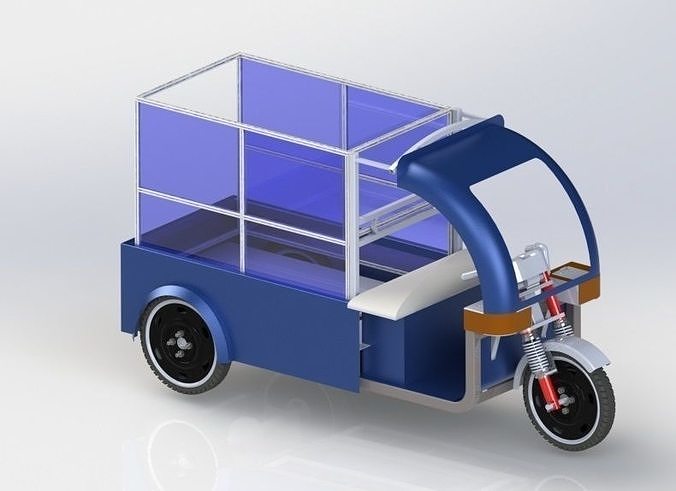 E RICKSHAW 3D model | CGTrader