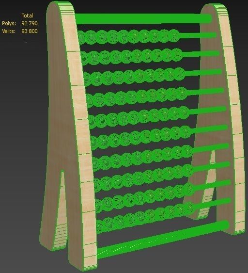 Abacus 3D model | CGTrader