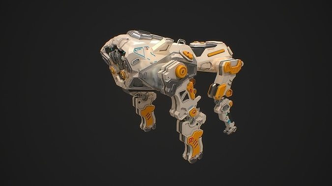 3D model Sci fi quadruped scout robot VR / AR / low-poly | CGTrader