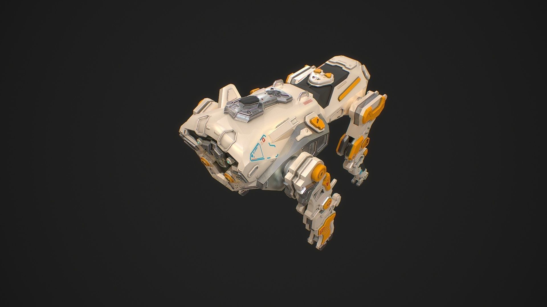 3D model Sci fi quadruped scout robot VR / AR / low-poly | CGTrader