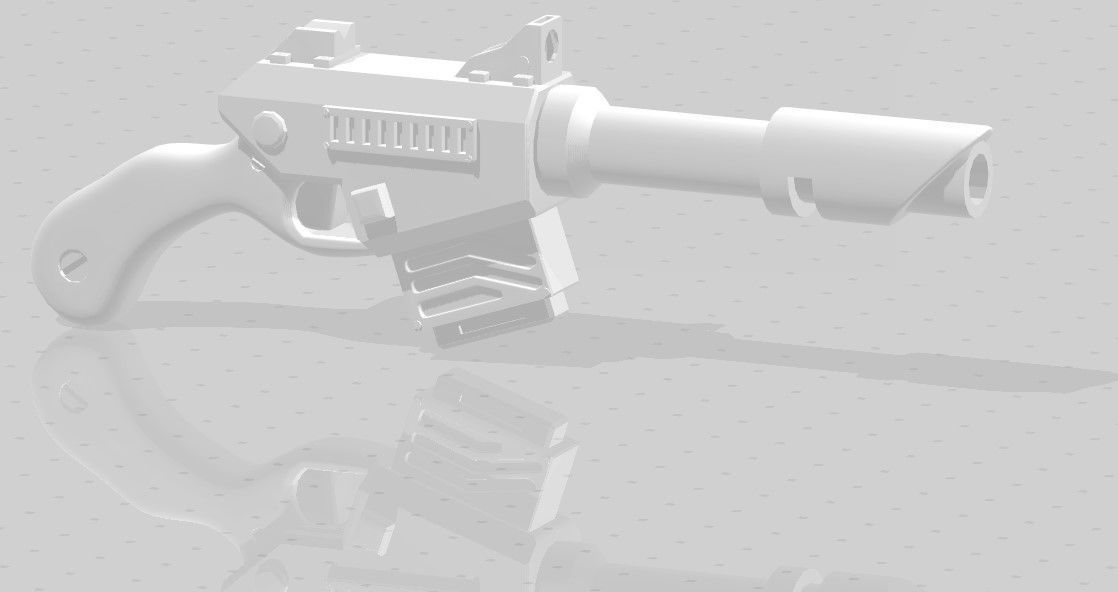 Guns for Necromunda 3D model 3D printable | CGTrader