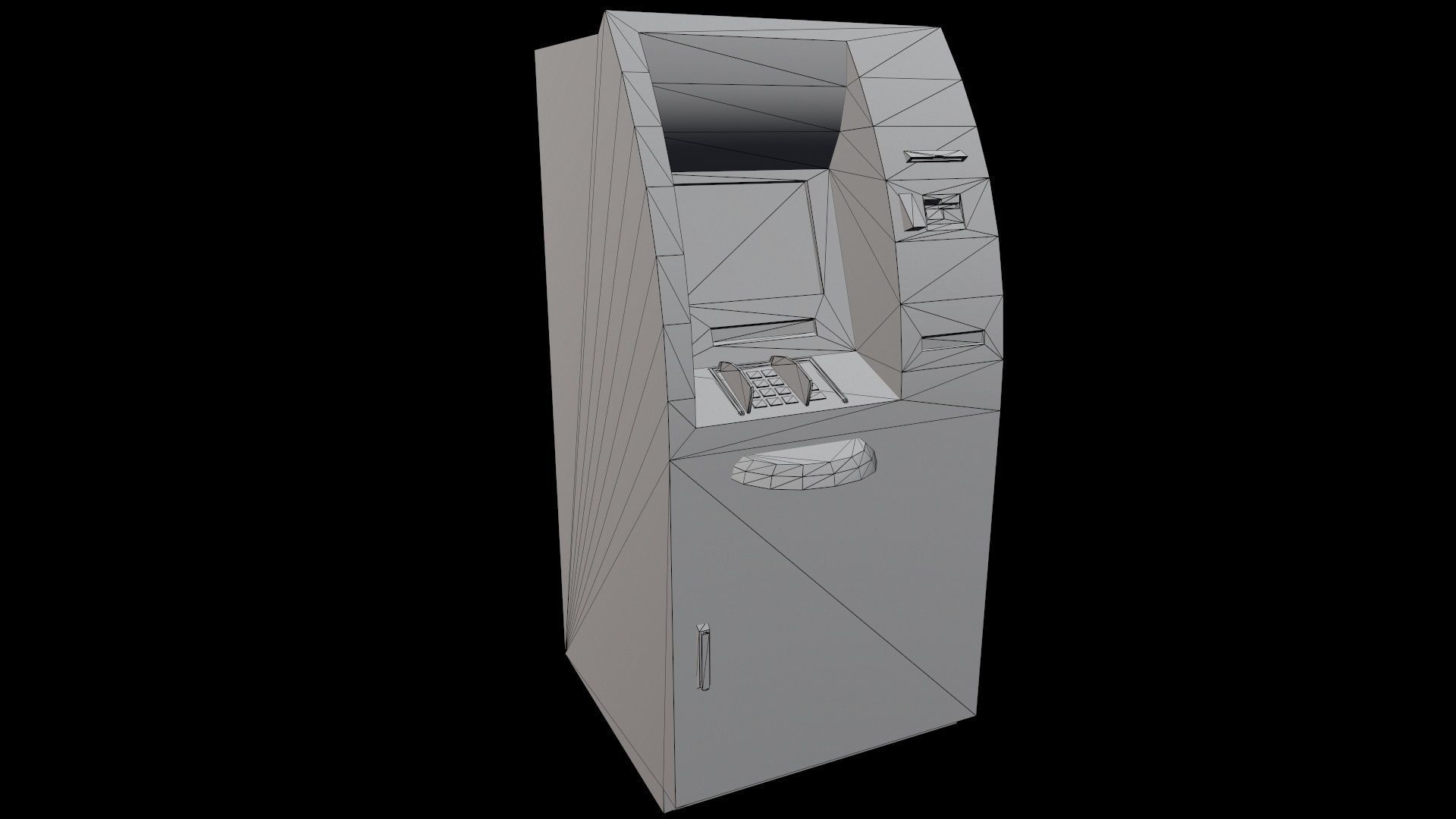 3D model ATM Bank 24 VR / AR / low-poly | CGTrader