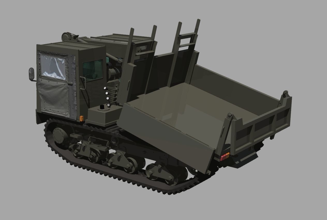 JGSDF Material carrier 2set 3D model | CGTrader