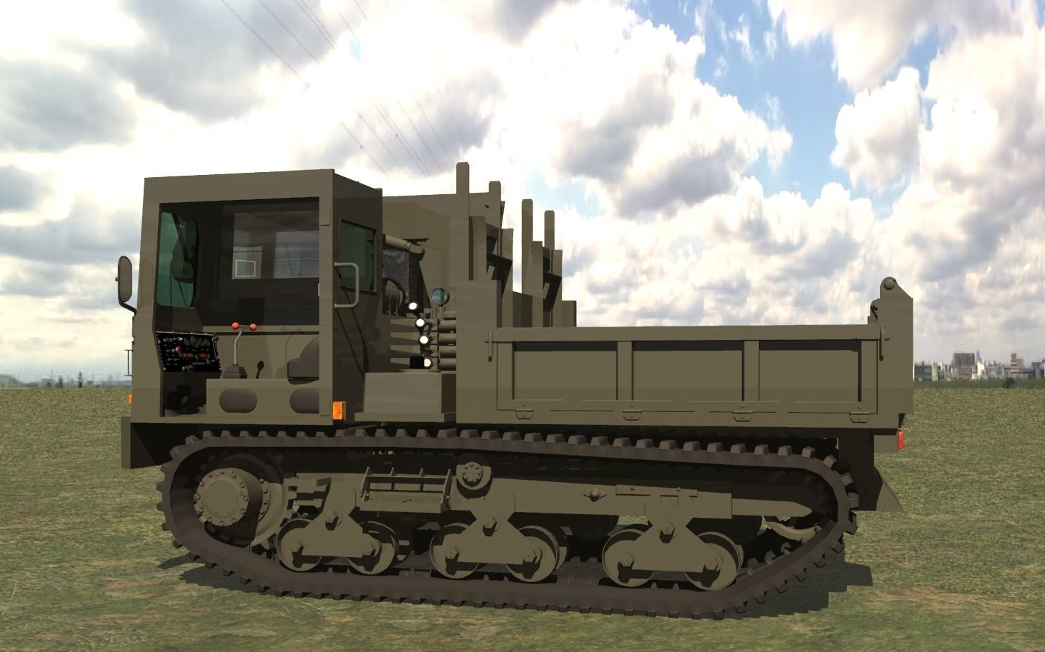 JGSDF Material carrier 2set 3D model | CGTrader