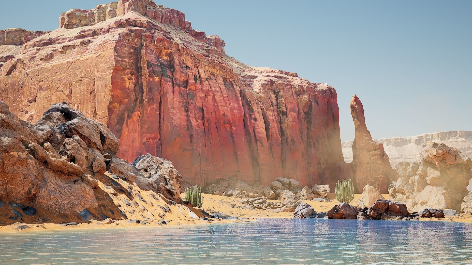 Unreal Desert 3D model animated | CGTrader