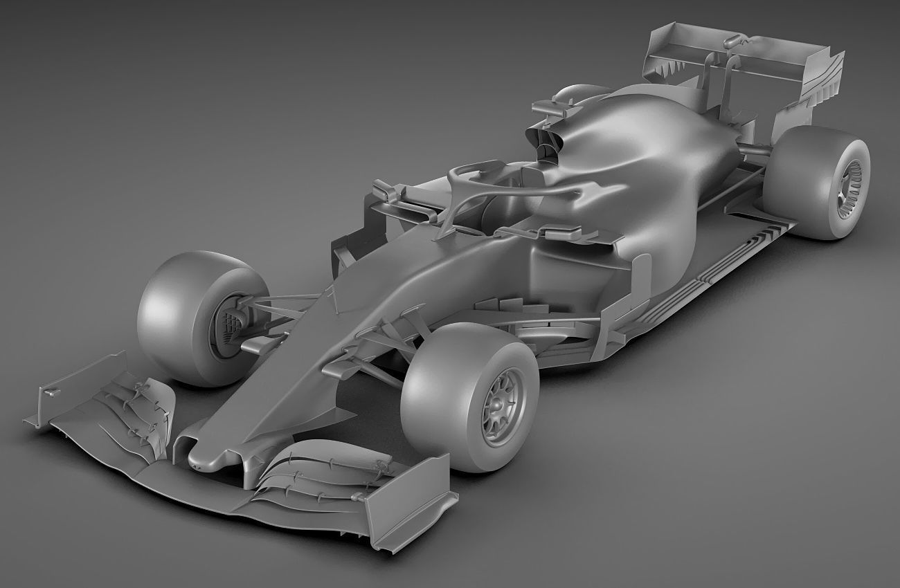 Generic F1 racing car 3D model | CGTrader