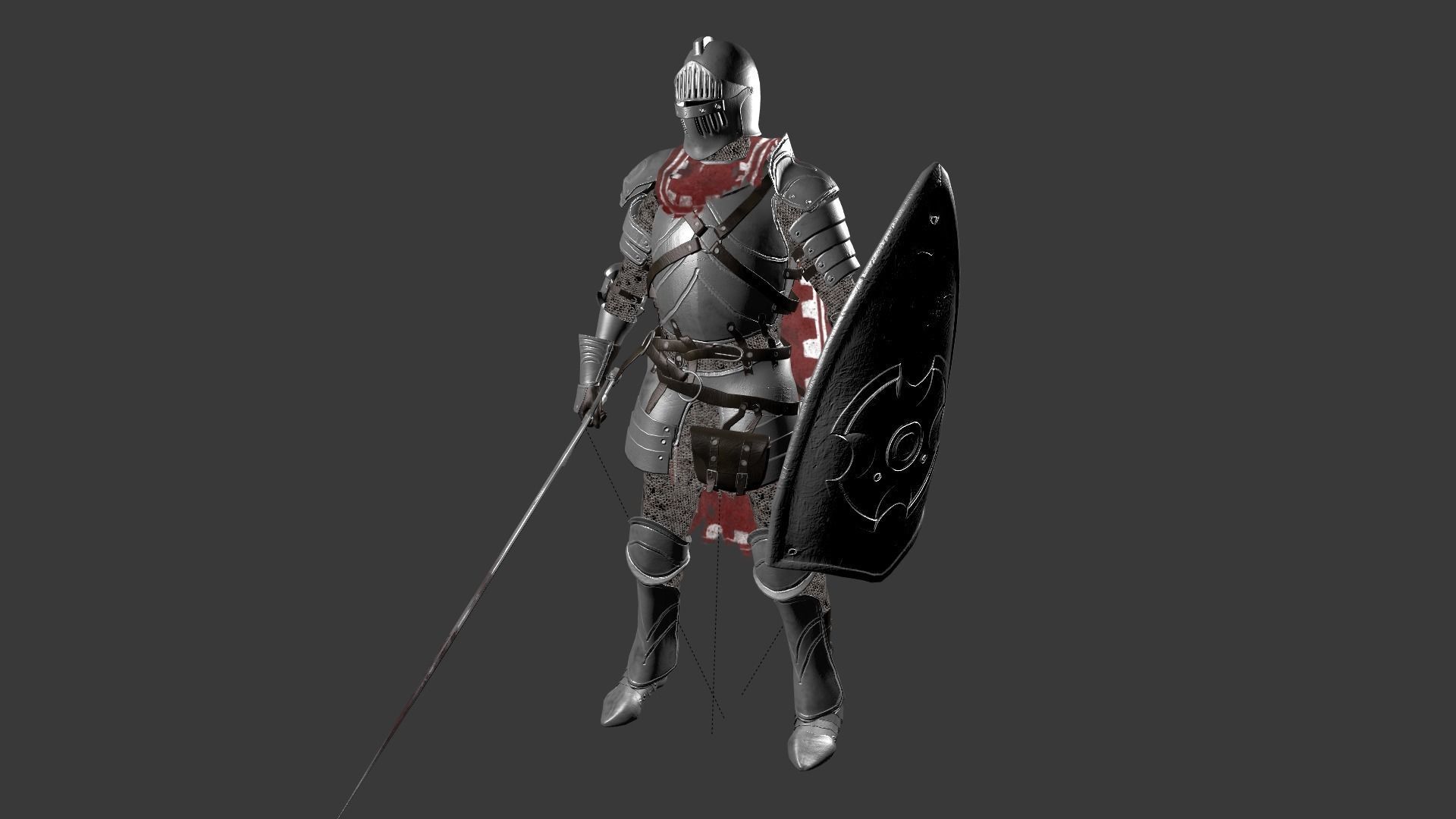 Knight 3D model animated rigged | CGTrader