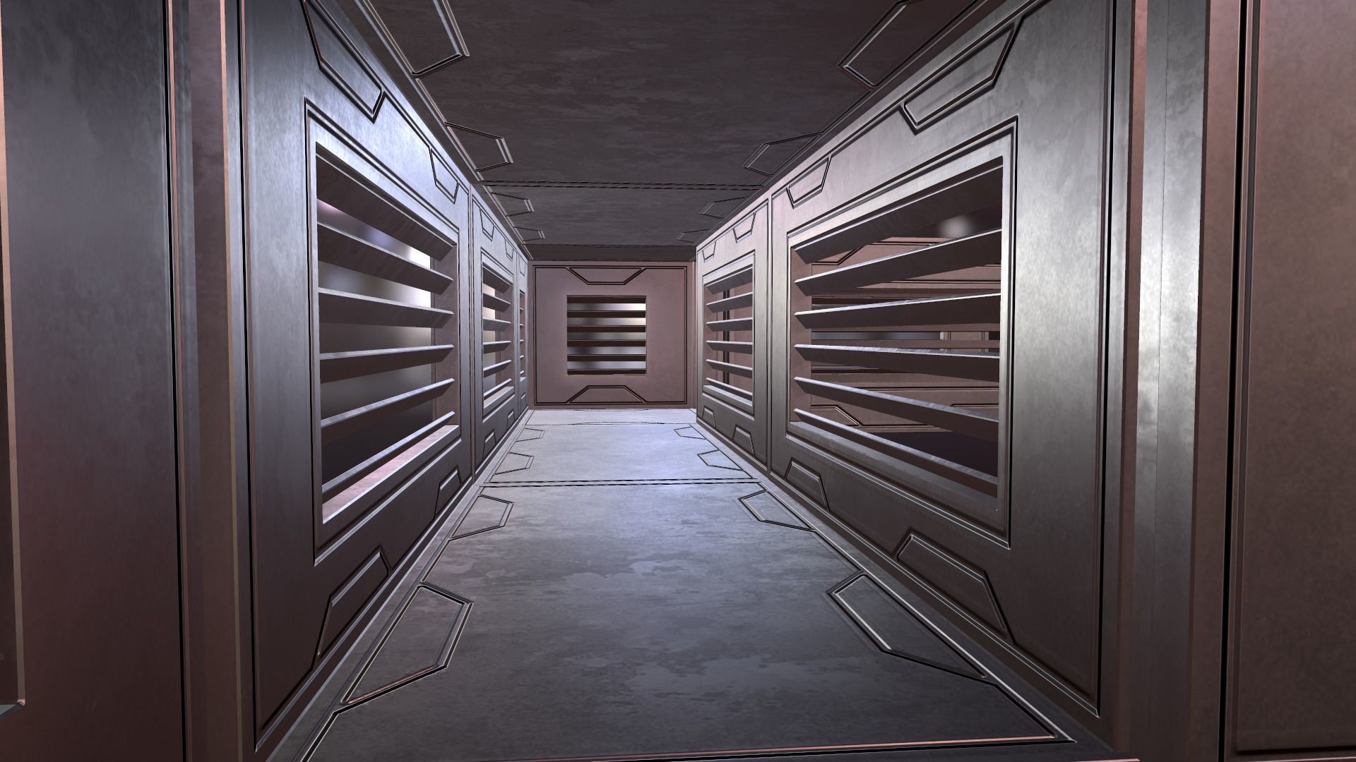 3D model Sci Fi Ventilation Shaft VR / AR / low-poly | CGTrader