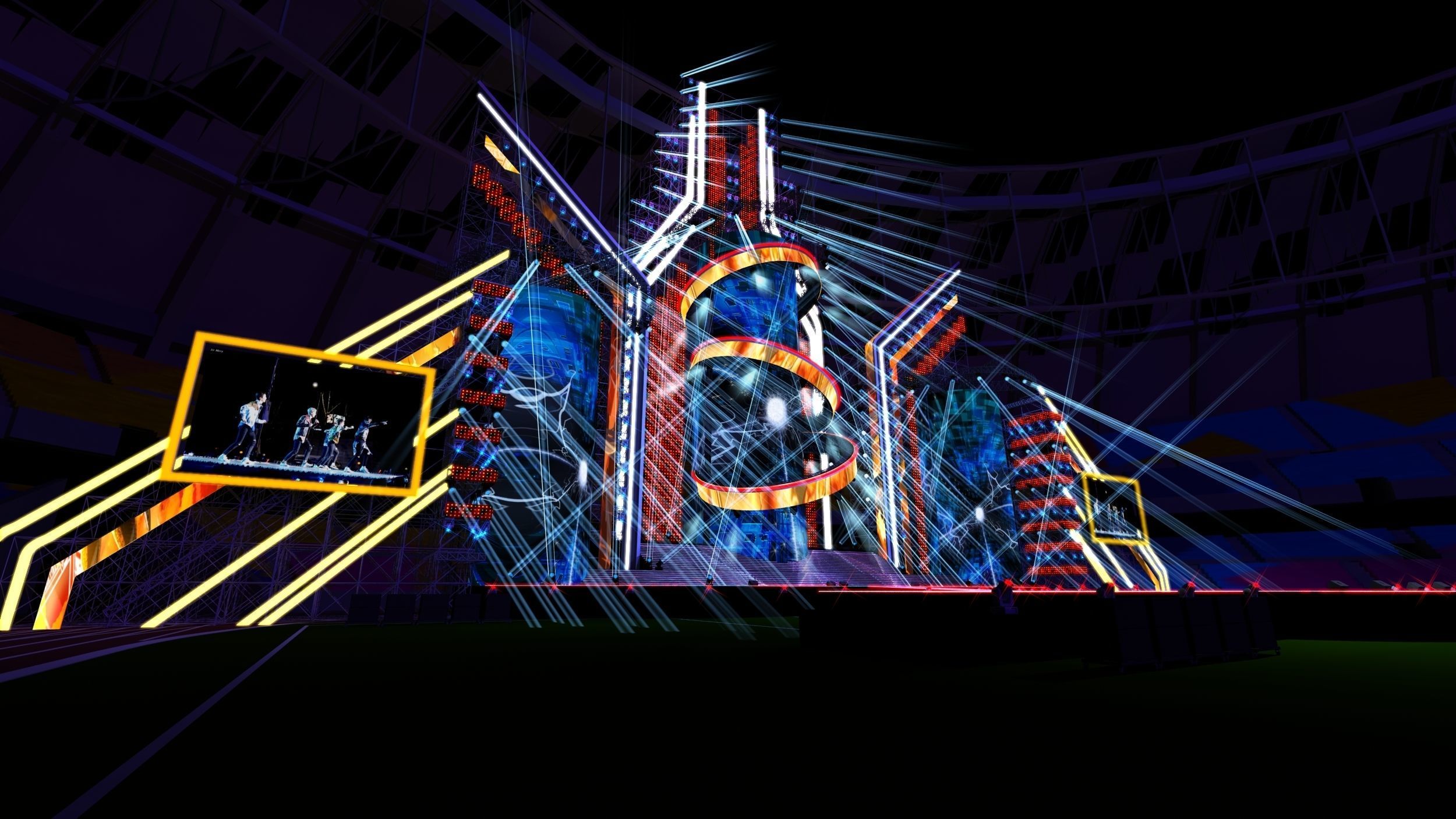 Concert Stage-Design 20210120C 3D model | CGTrader