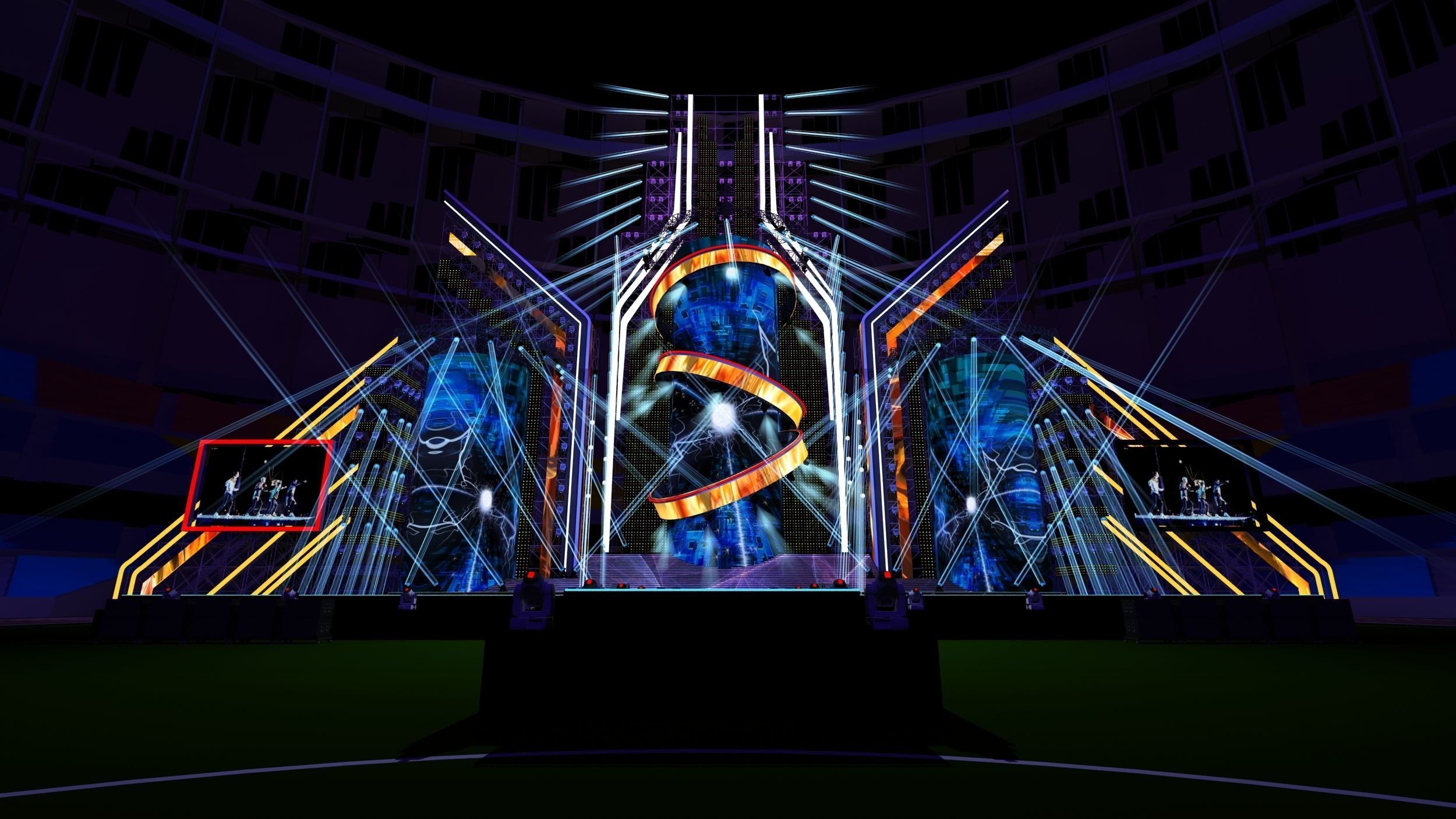 Concert Stage-Design 20210120C 3D model | CGTrader