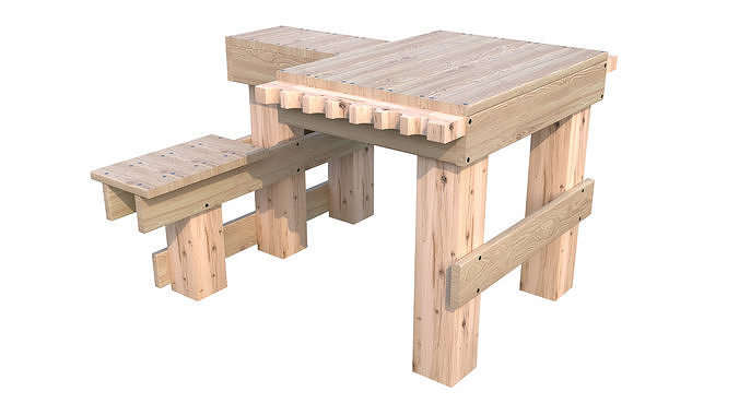 Rifle shooting bench 3D model | CGTrader