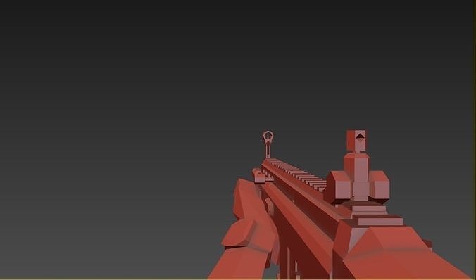 Generic FPS Animation Scar Low-poly 3D model | CGTrader