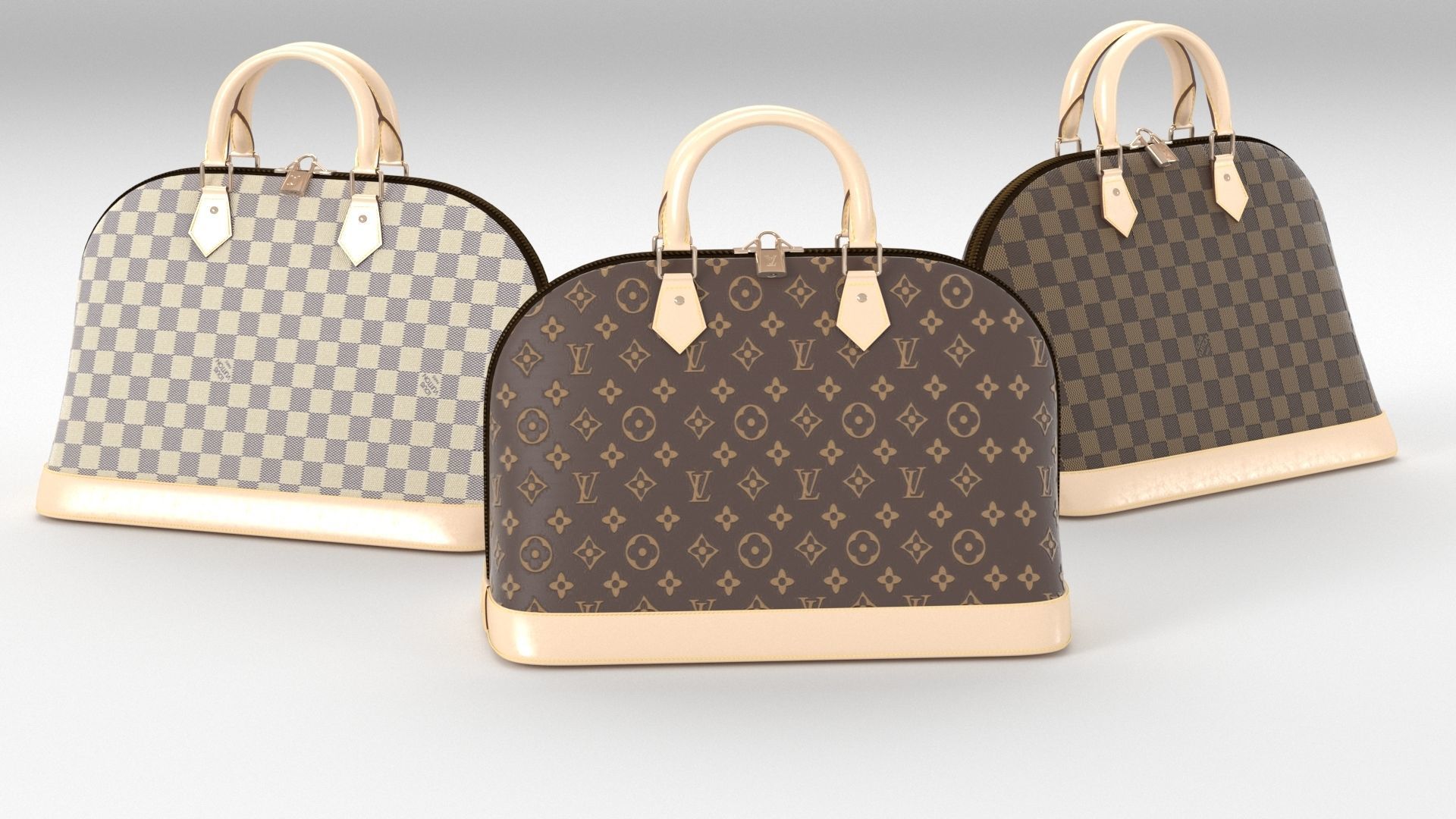 LOUIS VUITTON BAGS 001 3D model | CGTrader