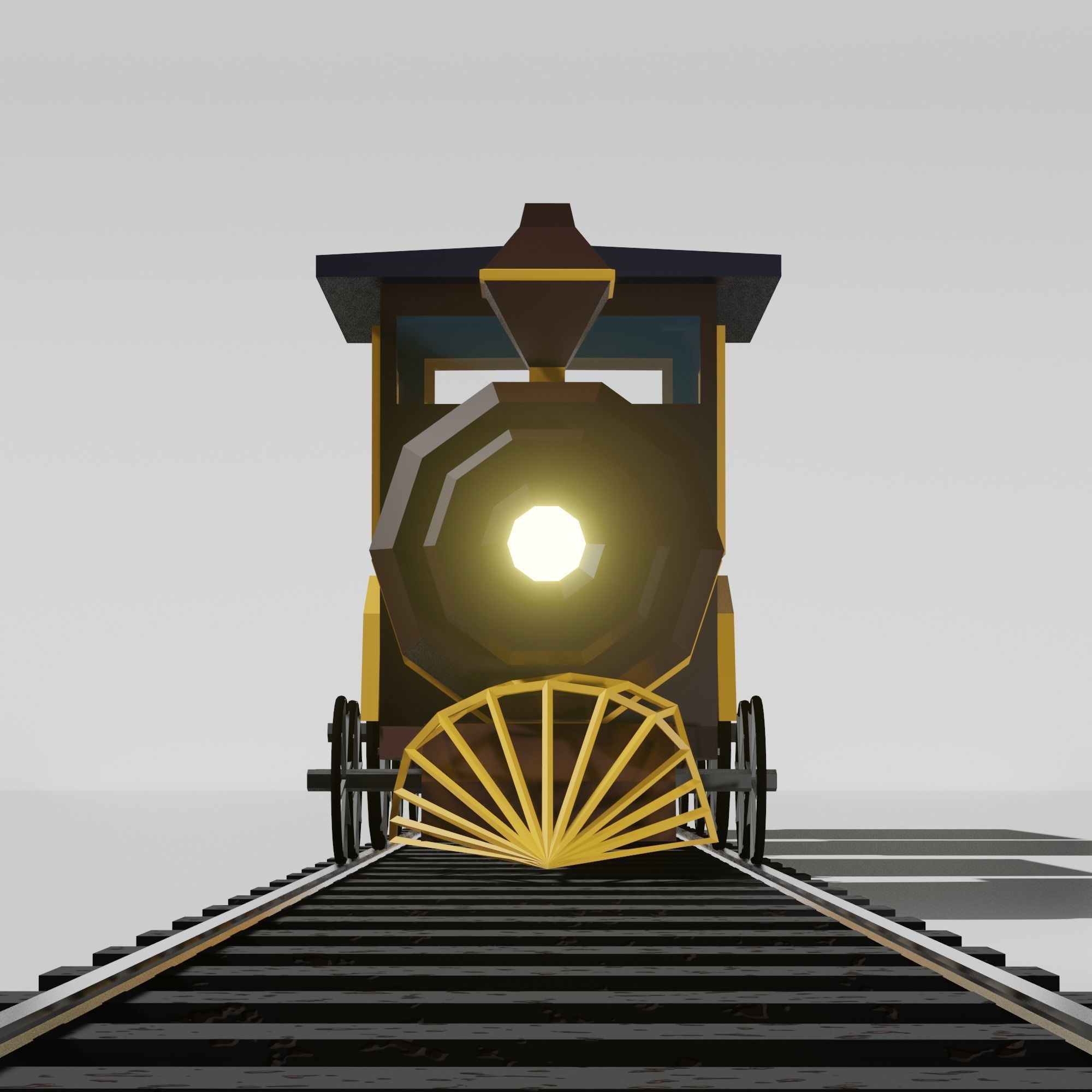 Train free 3D model rigged | CGTrader