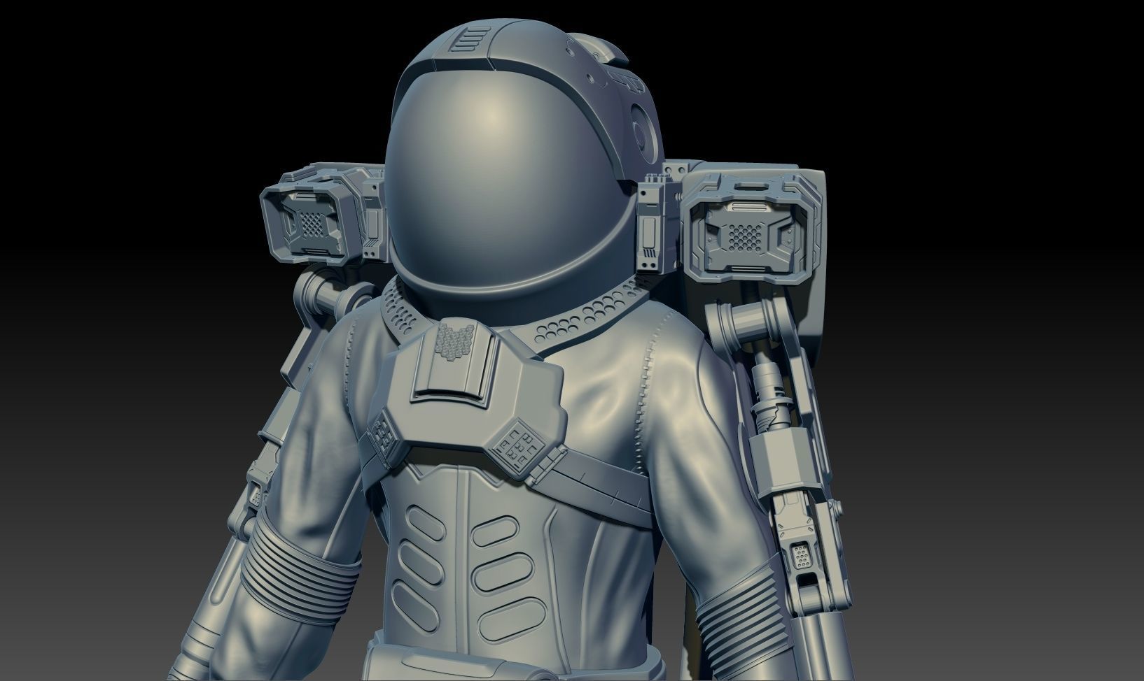 Si-fi spacesuit High-poly 3D model 3D model | CGTrader