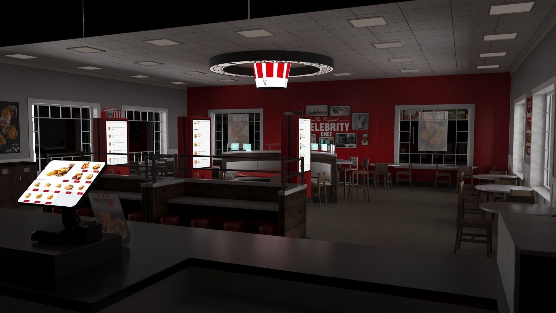 KFC Restaurant 3D model | CGTrader