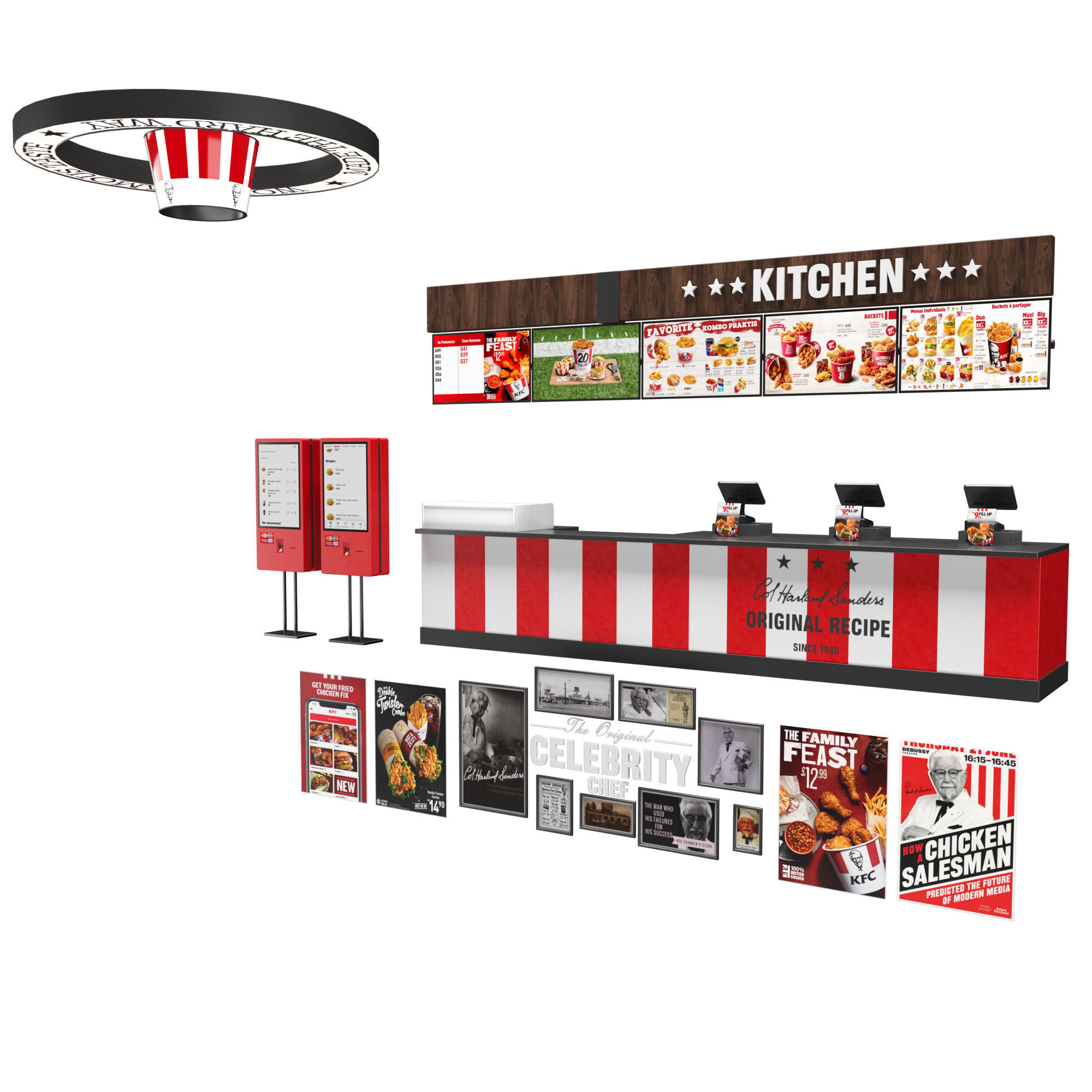 KFC Restaurant 3D model | CGTrader