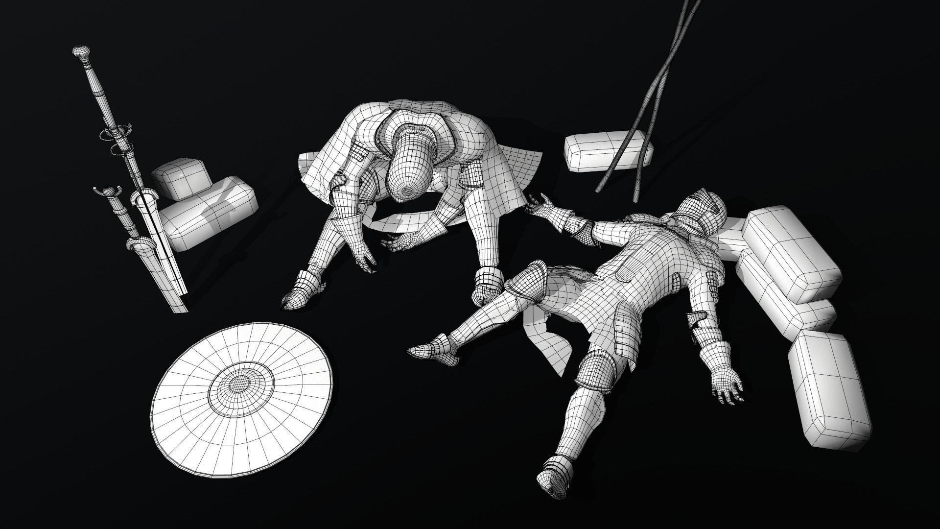 3D model Dead Knights VR / AR / low-poly | CGTrader