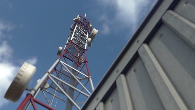 COMMUNICATION TOWER 3D model | CGTrader