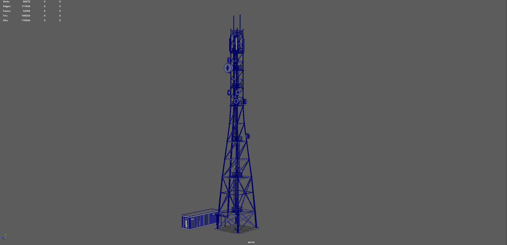 COMMUNICATION TOWER 3D model | CGTrader