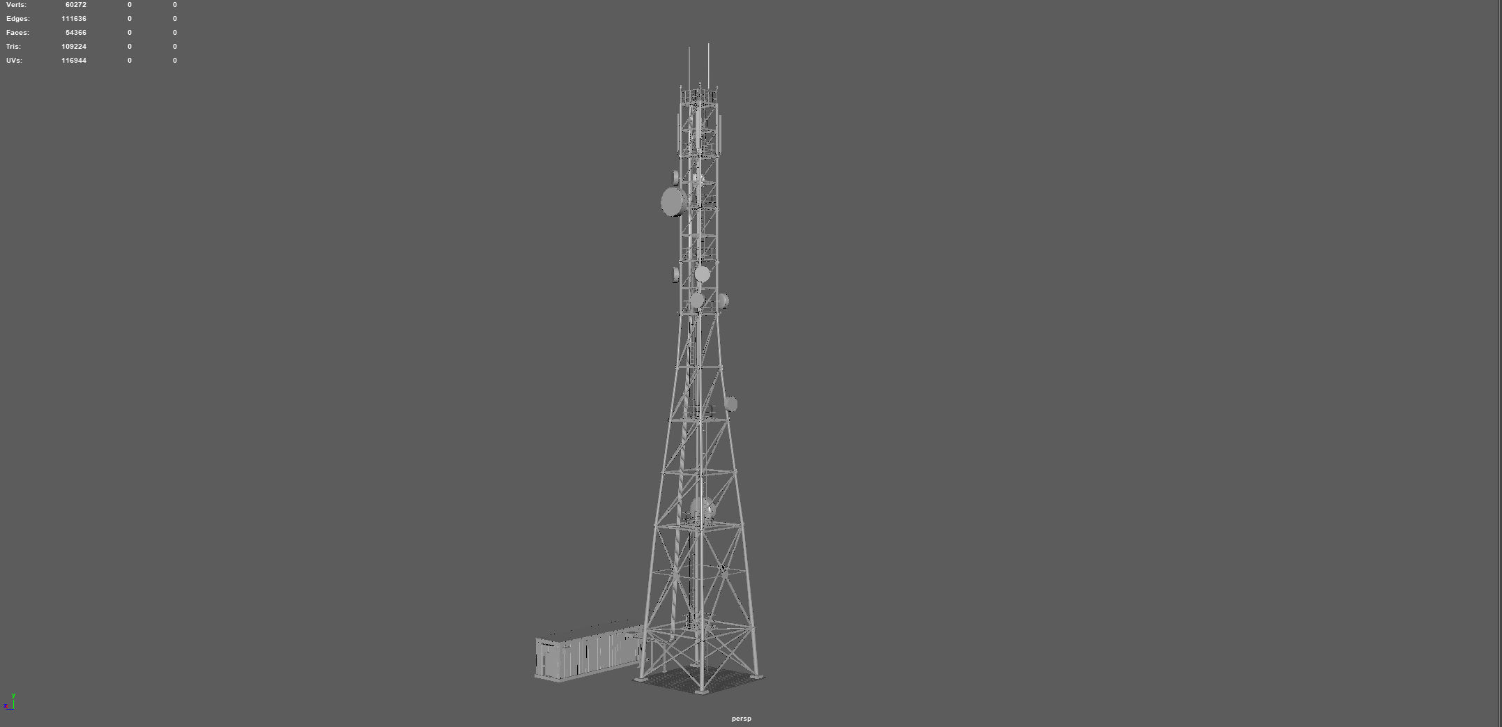COMMUNICATION TOWER 3D model | CGTrader