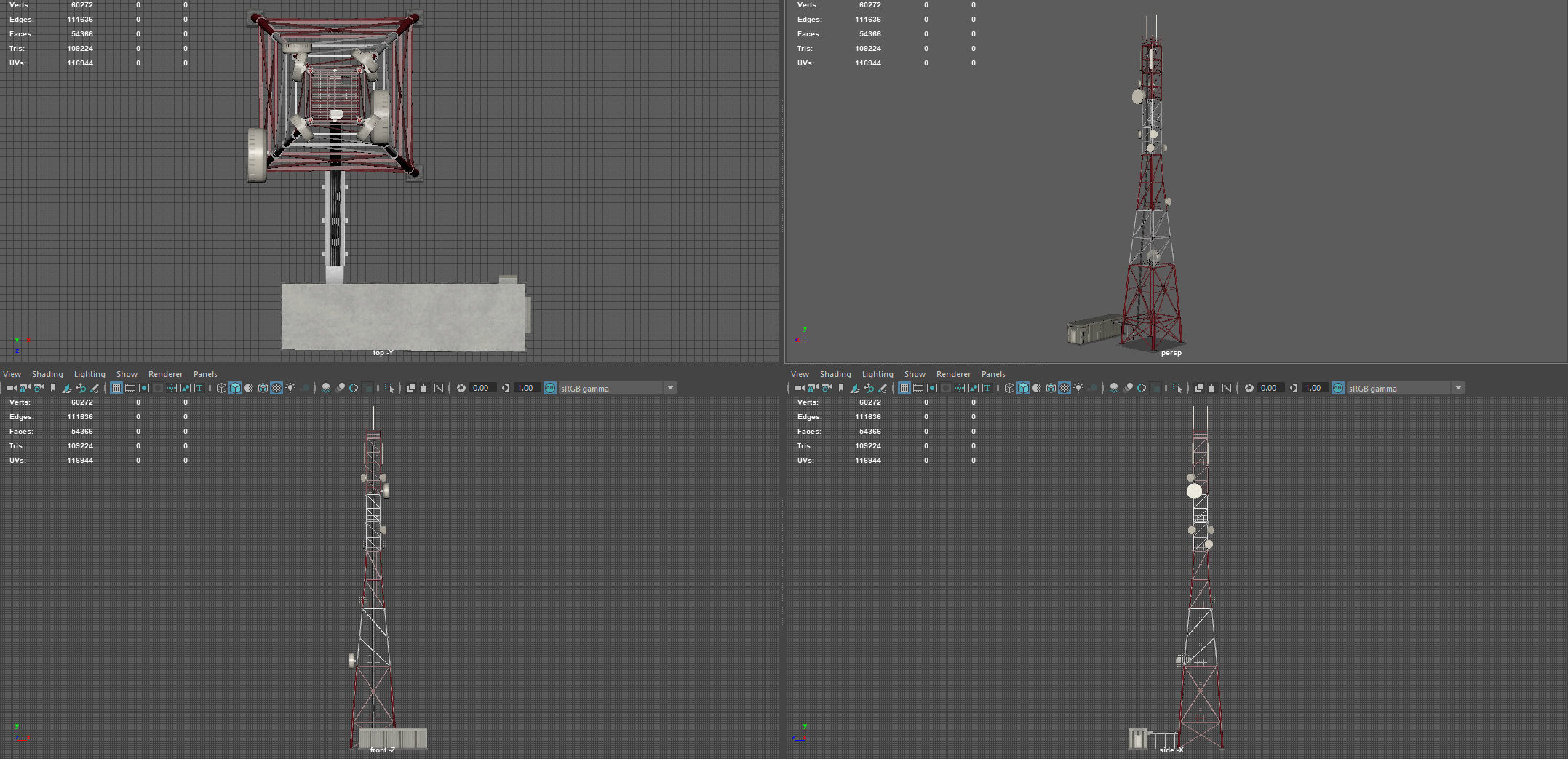 COMMUNICATION TOWER 3D model | CGTrader