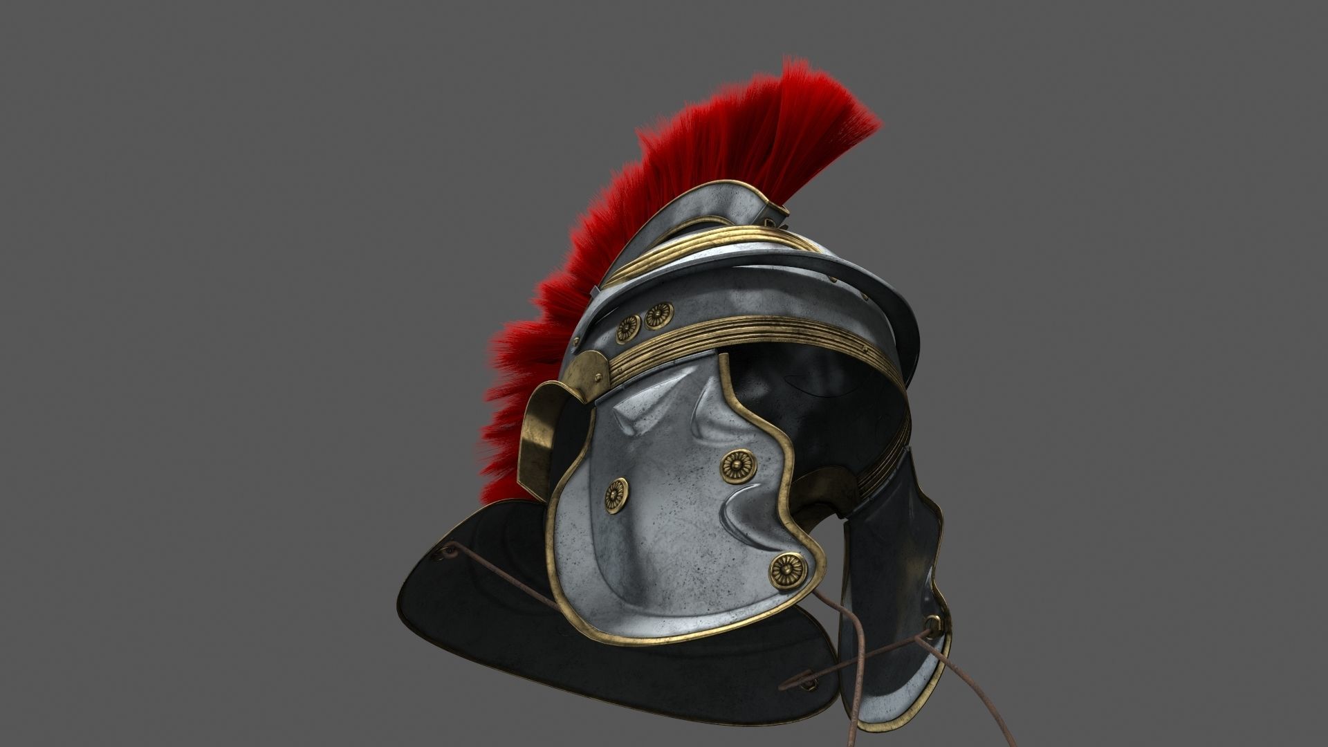 3D model Roman helmet Galea VR / AR / low-poly | CGTrader