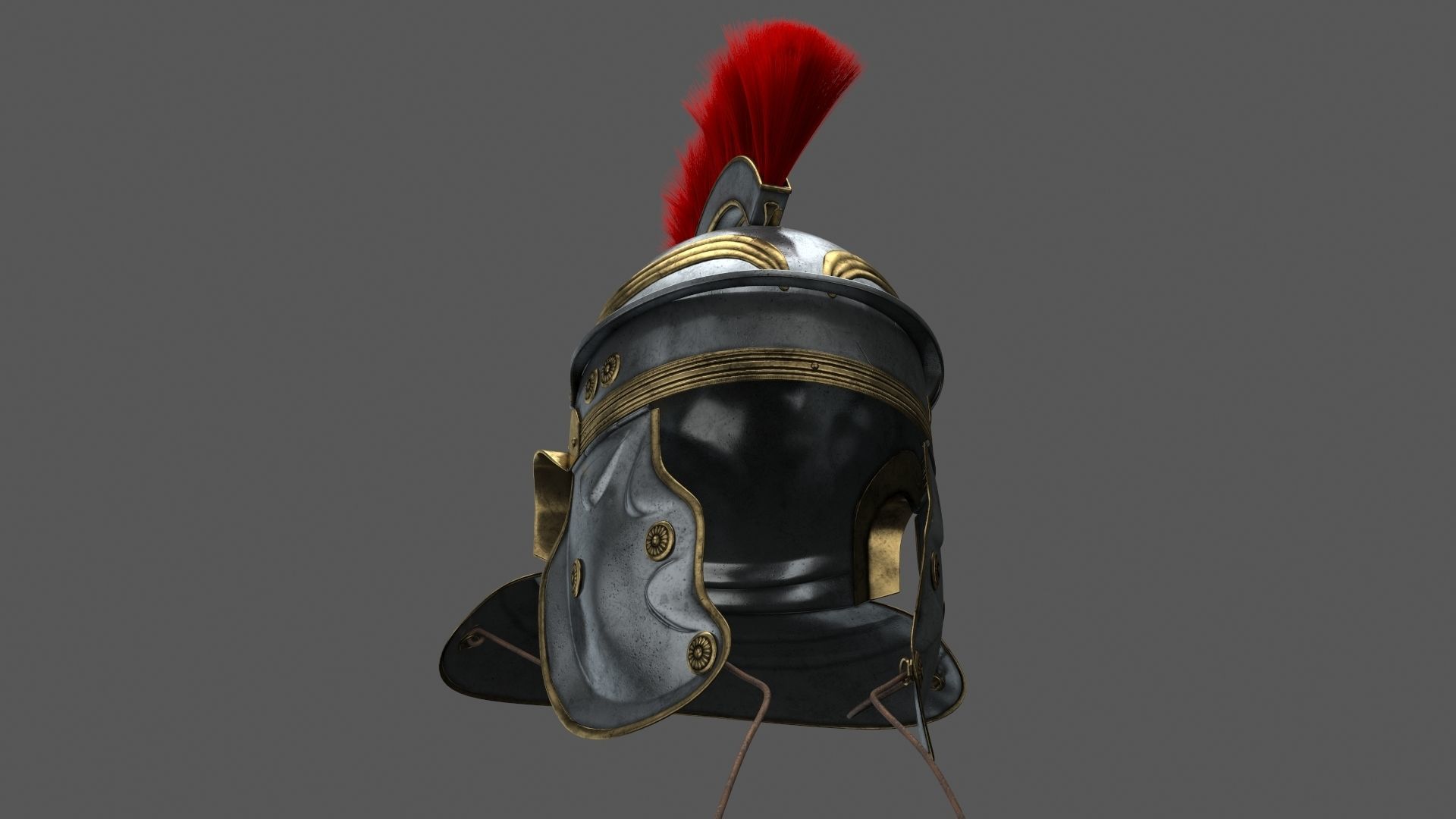3D model Roman helmet Galea VR / AR / low-poly | CGTrader