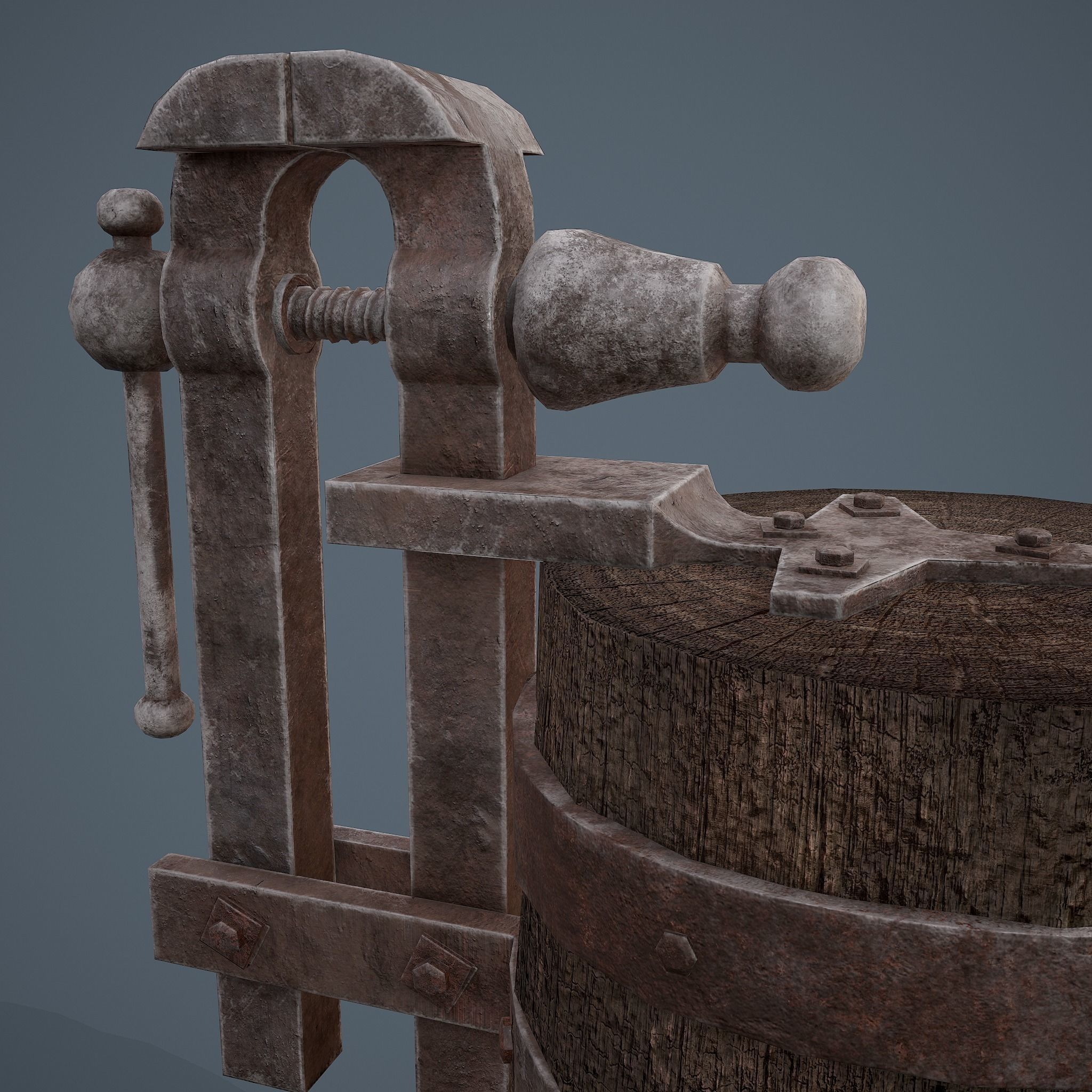 Medieval Blacksmith Vise free VR / AR / low-poly 3D model | CGTrader